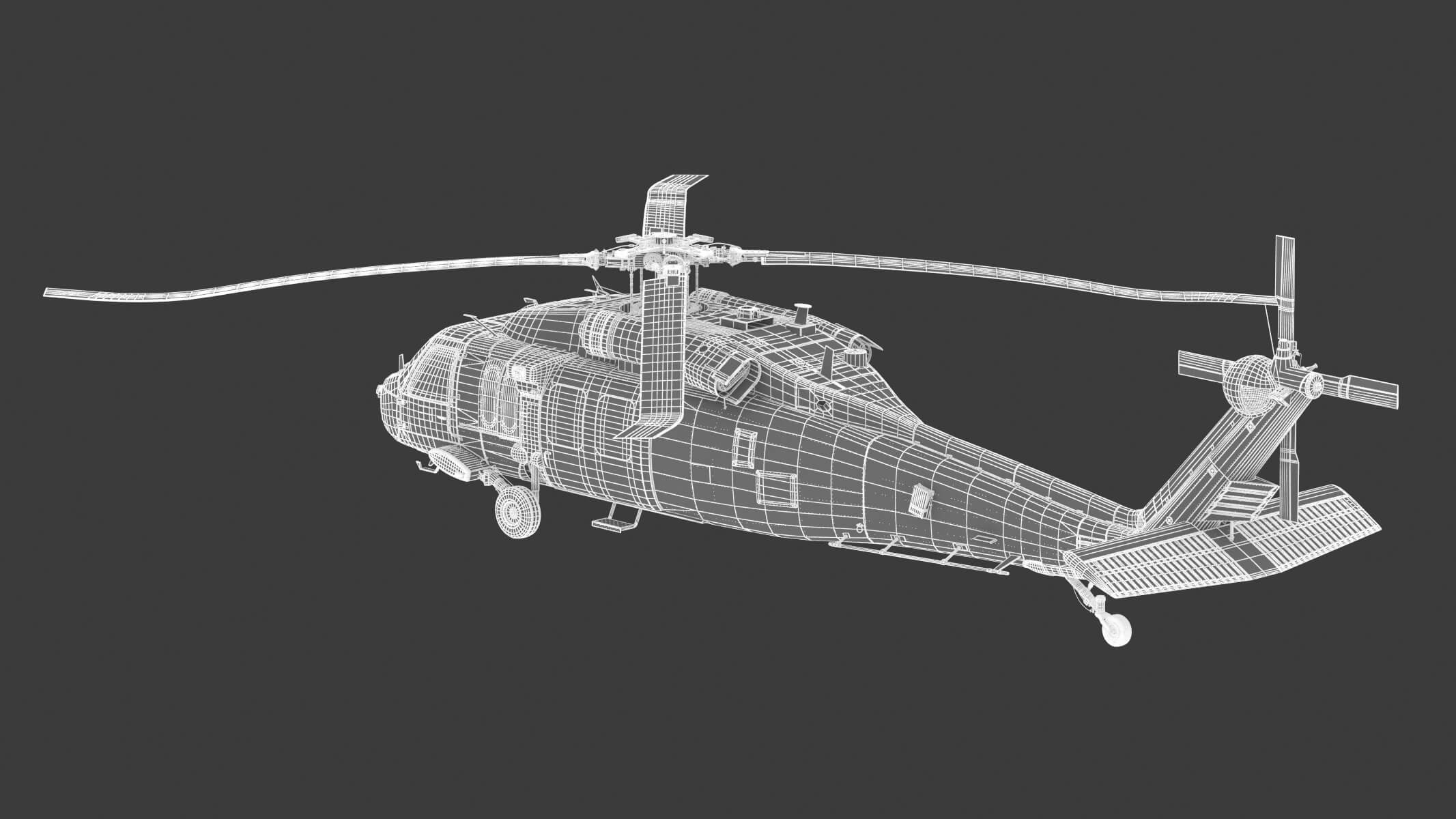 Sikorsky UH-60 Black Hawk 3D Model by frezzy