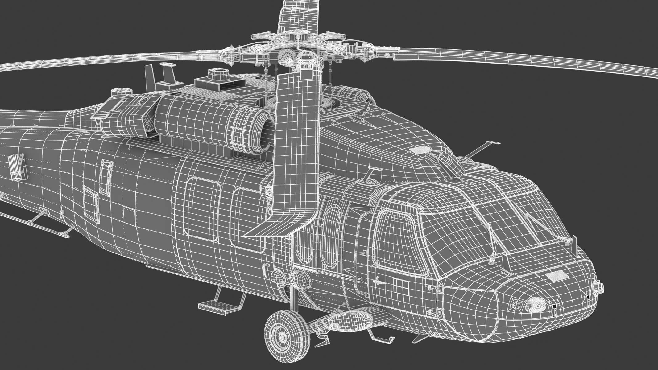 Sikorsky UH-60 Black Hawk 3D Model by frezzy