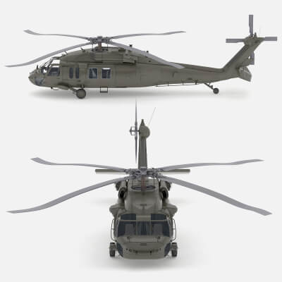 Sikorsky UH-60 Black Hawk 3D Model by frezzy