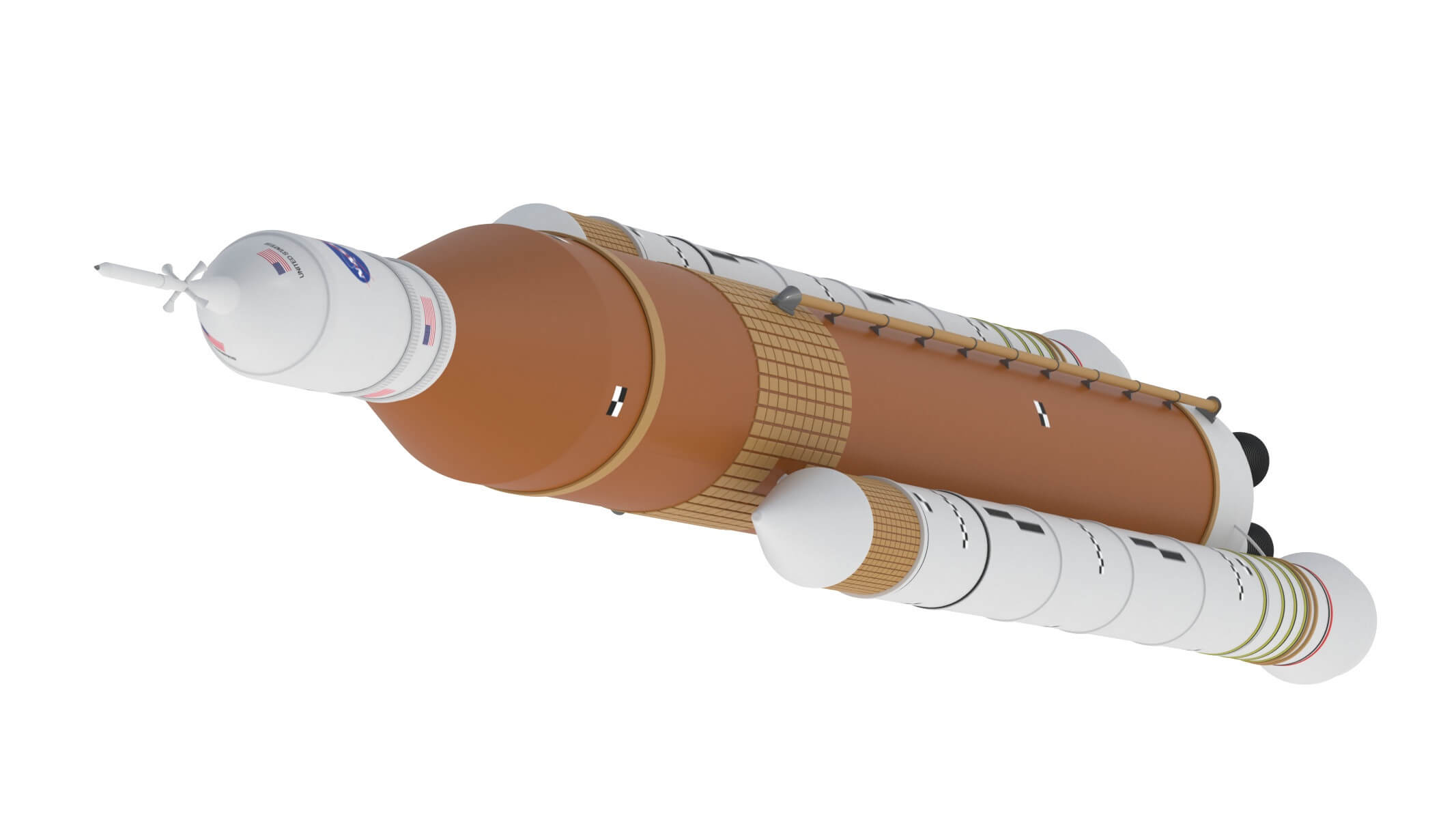SLS Block 1 Rocket - 3D Model by frezzy