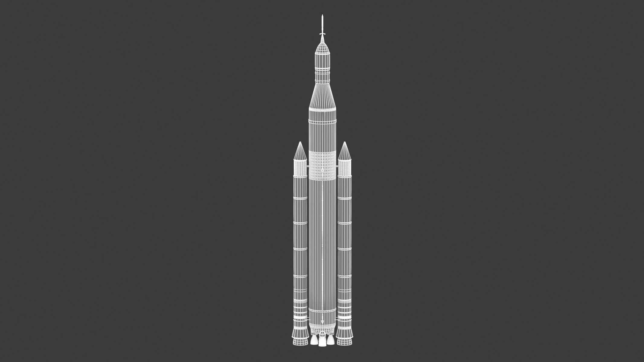 SLS Block 1 Rocket - 3D Model by frezzy