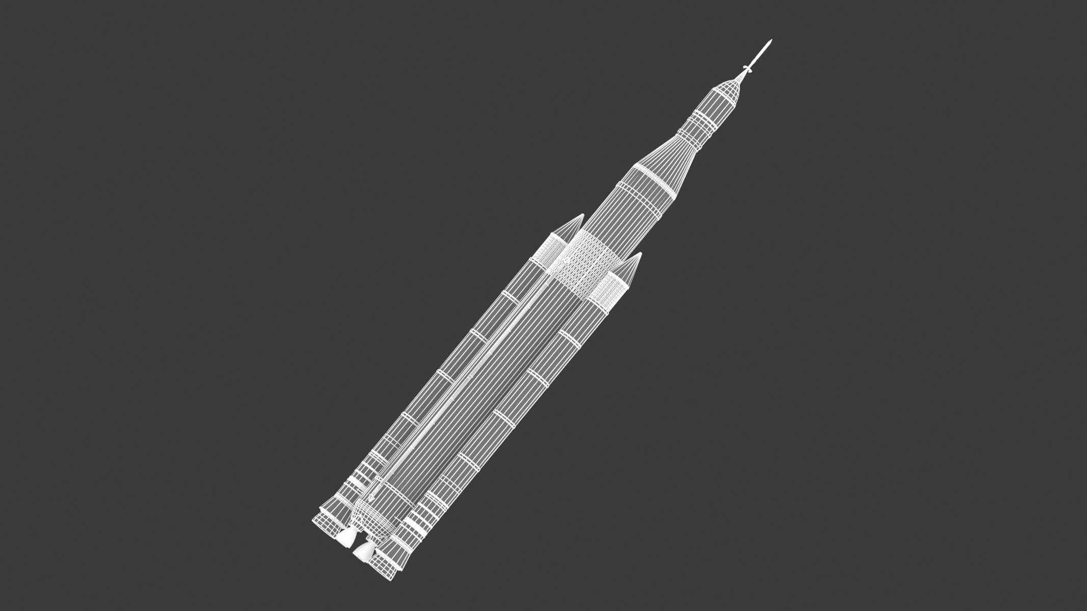 SLS Block 1 Rocket - 3D Model by frezzy