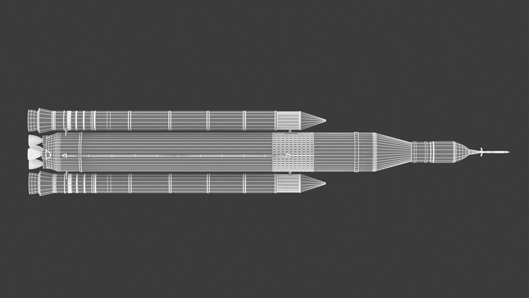SLS Block 1 Rocket - 3D Model by frezzy