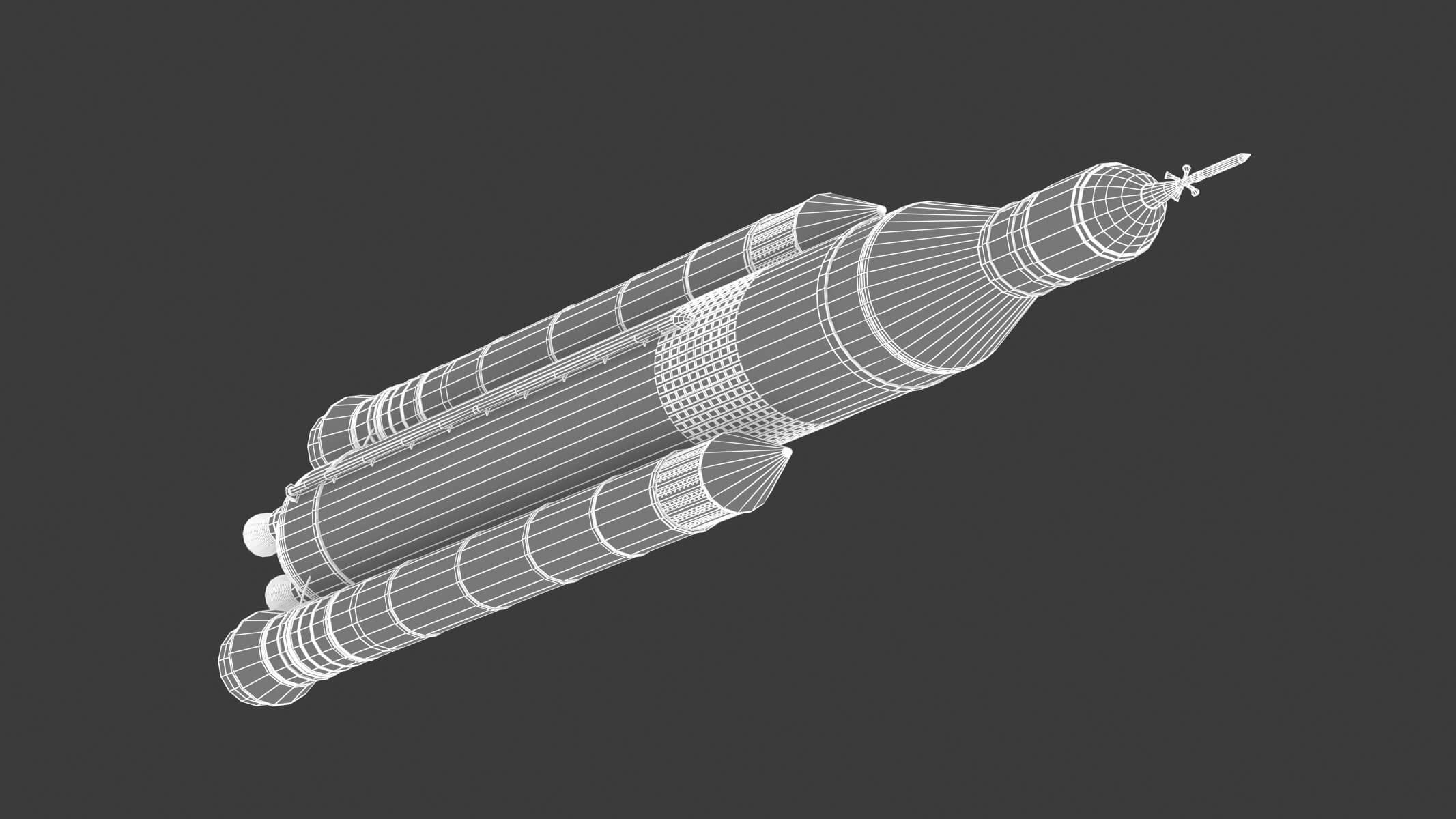 SLS Block 1 Rocket - 3D Model by frezzy