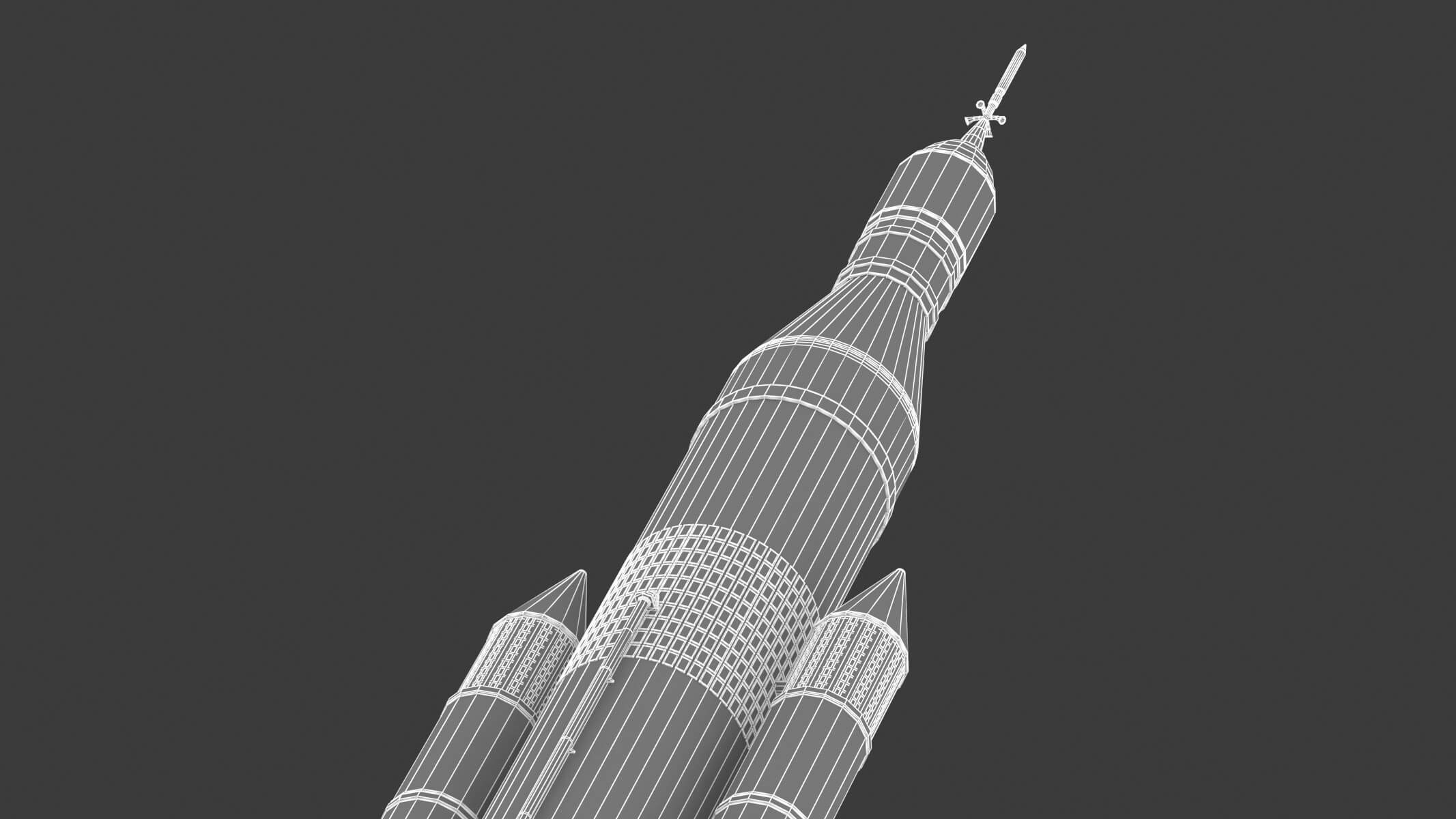 SLS Block 1 Rocket - 3D Model by frezzy