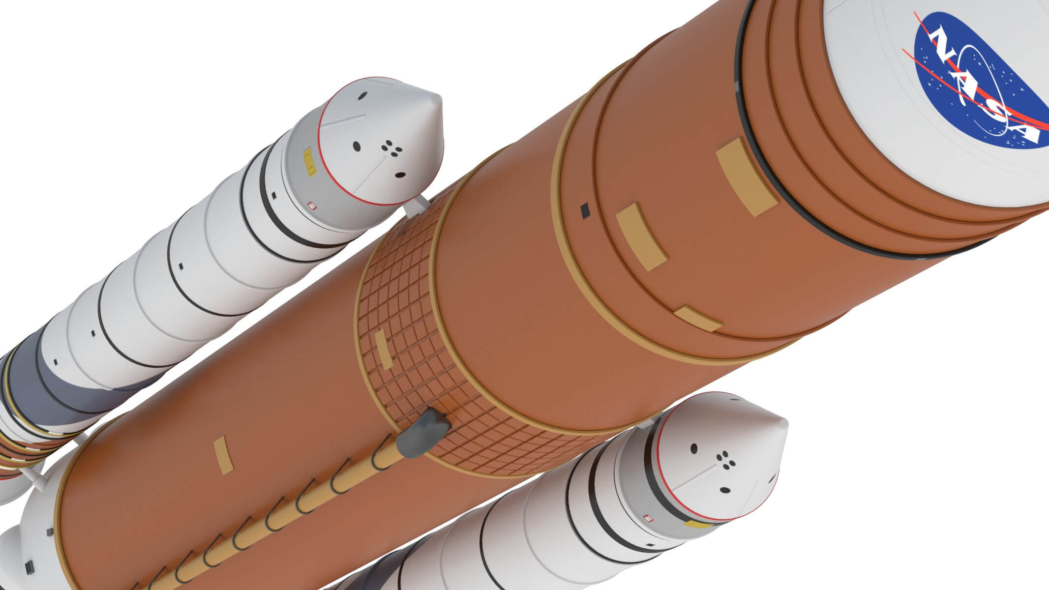 SLS Block 1B Cargo Rocket - 3D Model by frezzy