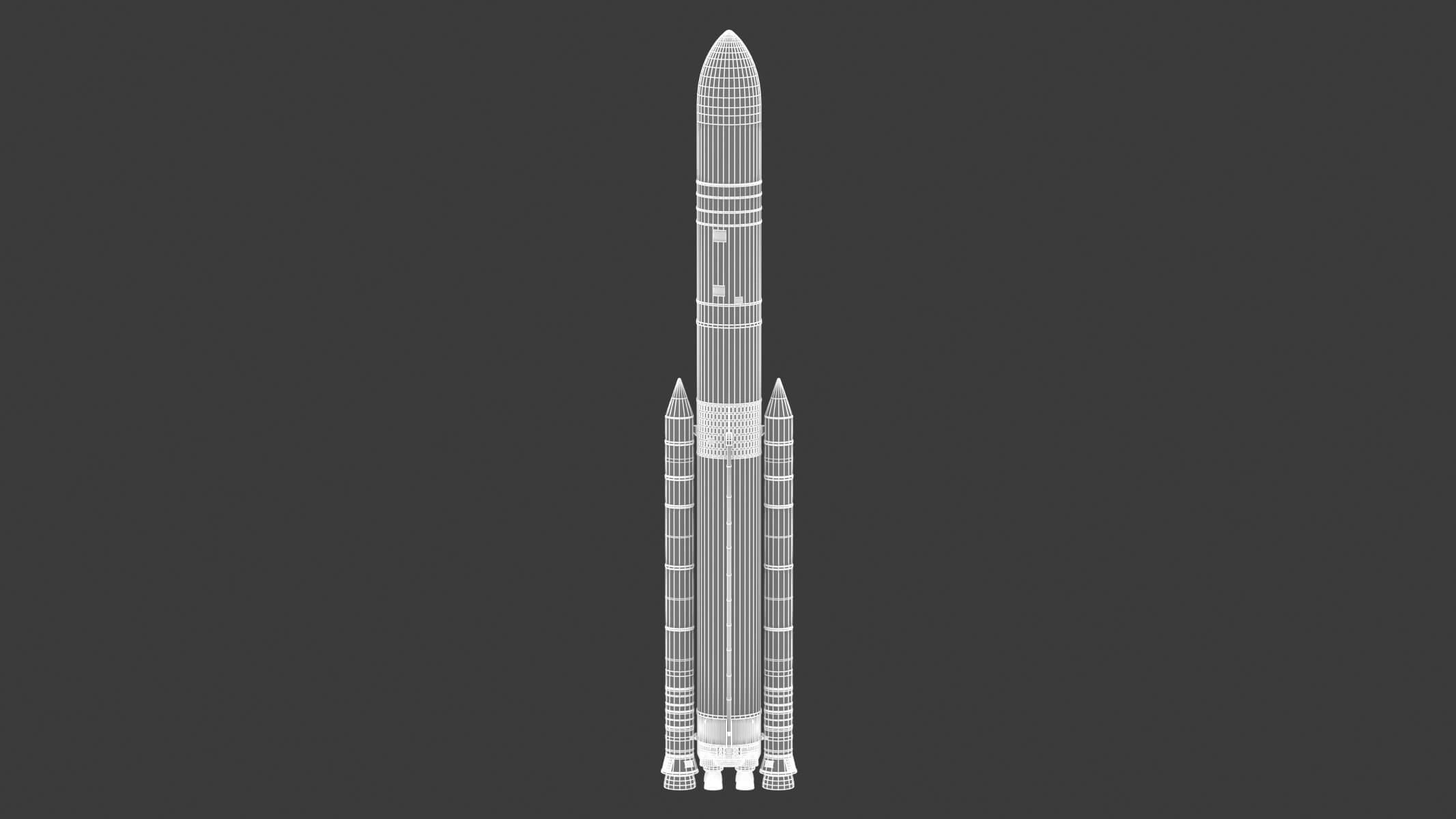 SLS Block 1B Cargo Rocket - 3D Model by frezzy