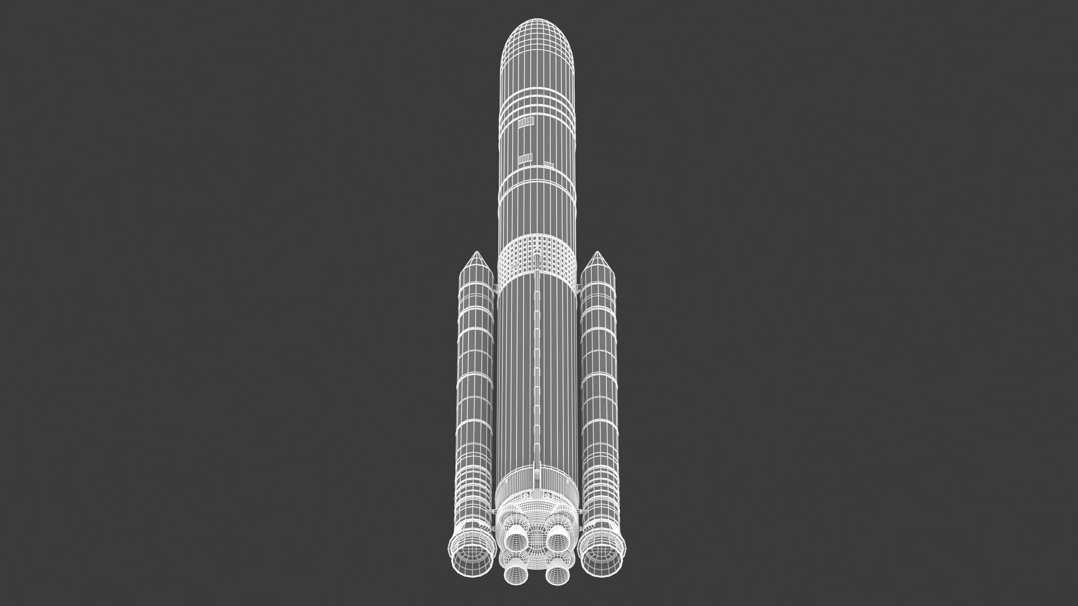 SLS Block 1B Cargo Rocket - 3D Model by frezzy