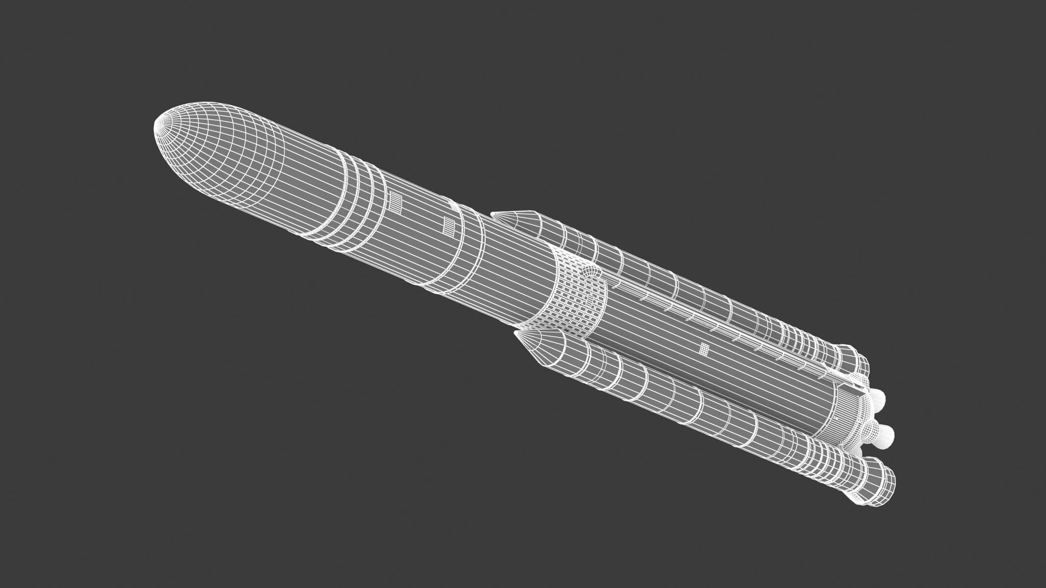 SLS Block 1B Cargo Rocket - 3D Model by frezzy