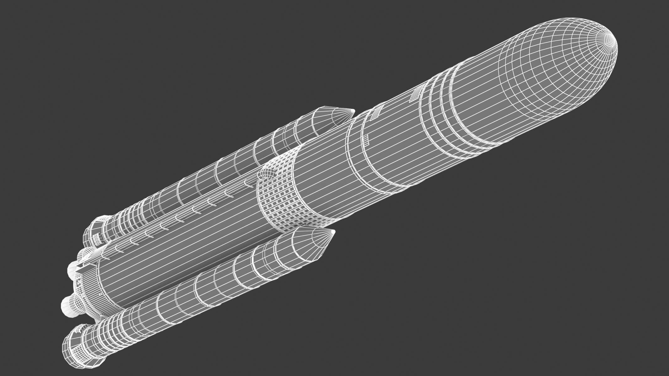 SLS Block 1B Cargo Rocket - 3D Model by frezzy