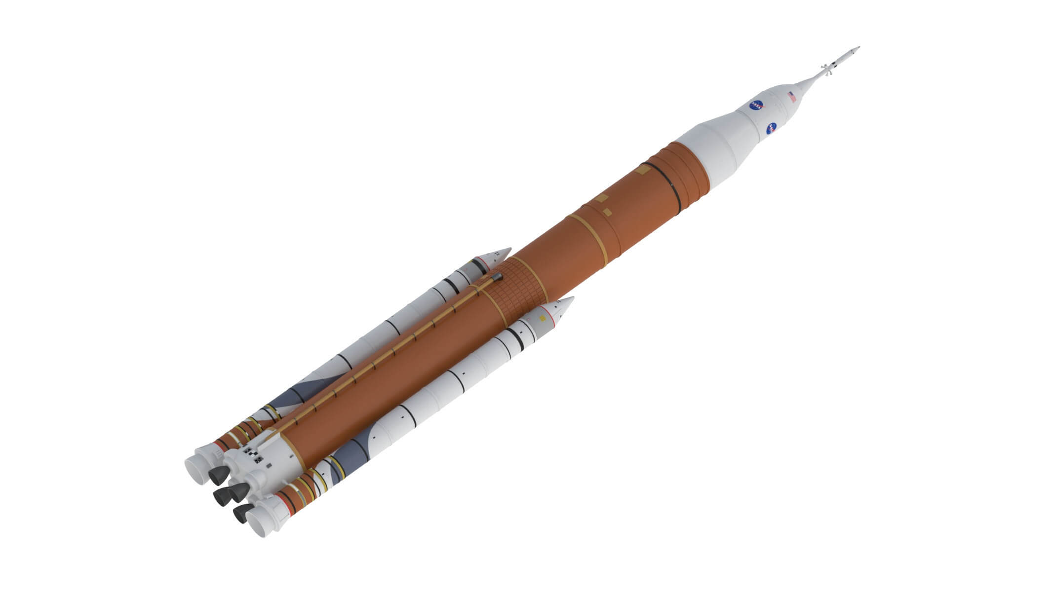 SLS Block 1B Crew Rocket - 3D Model by frezzy