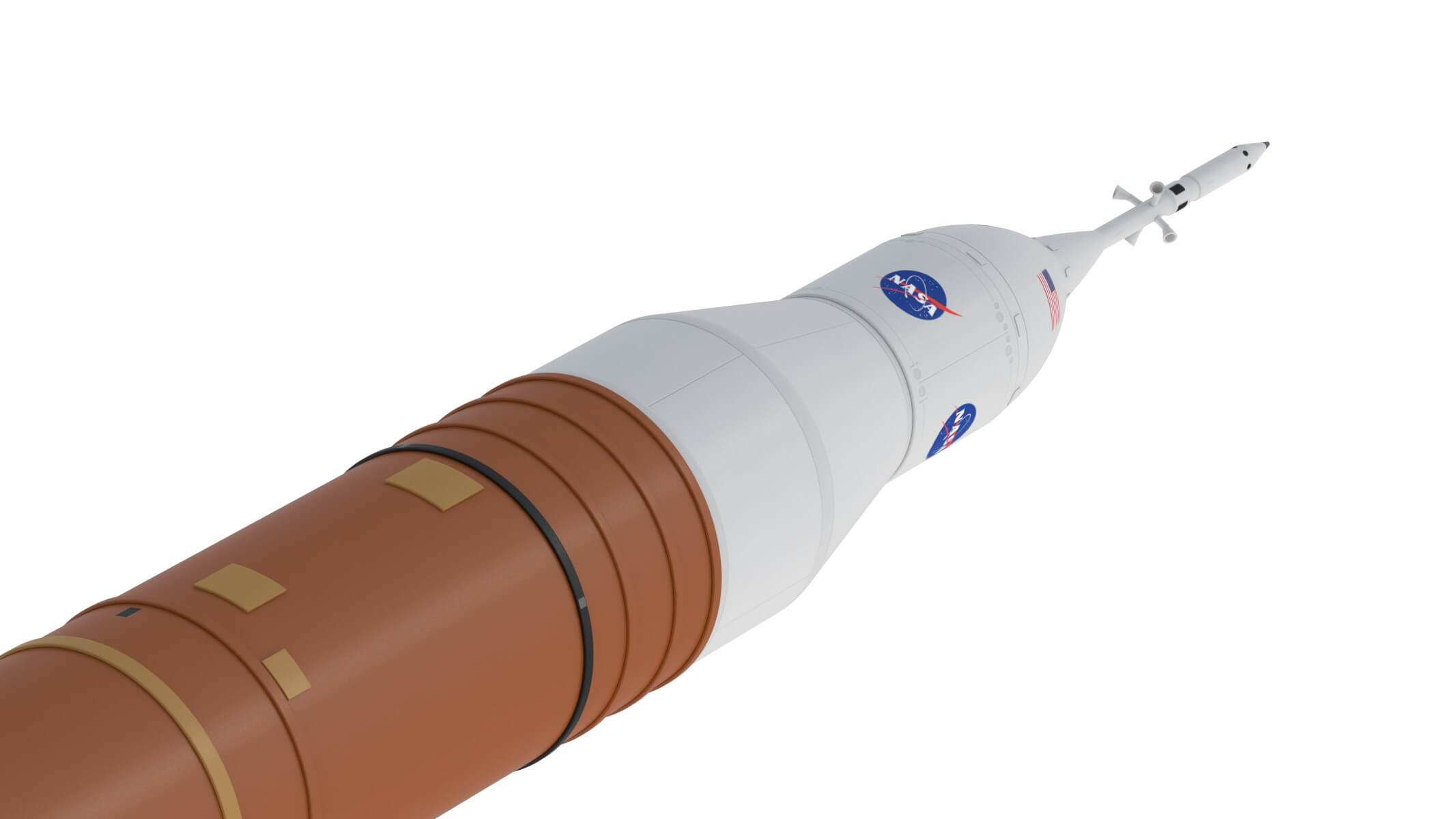 SLS Block 1B Crew Rocket - 3D Model by frezzy