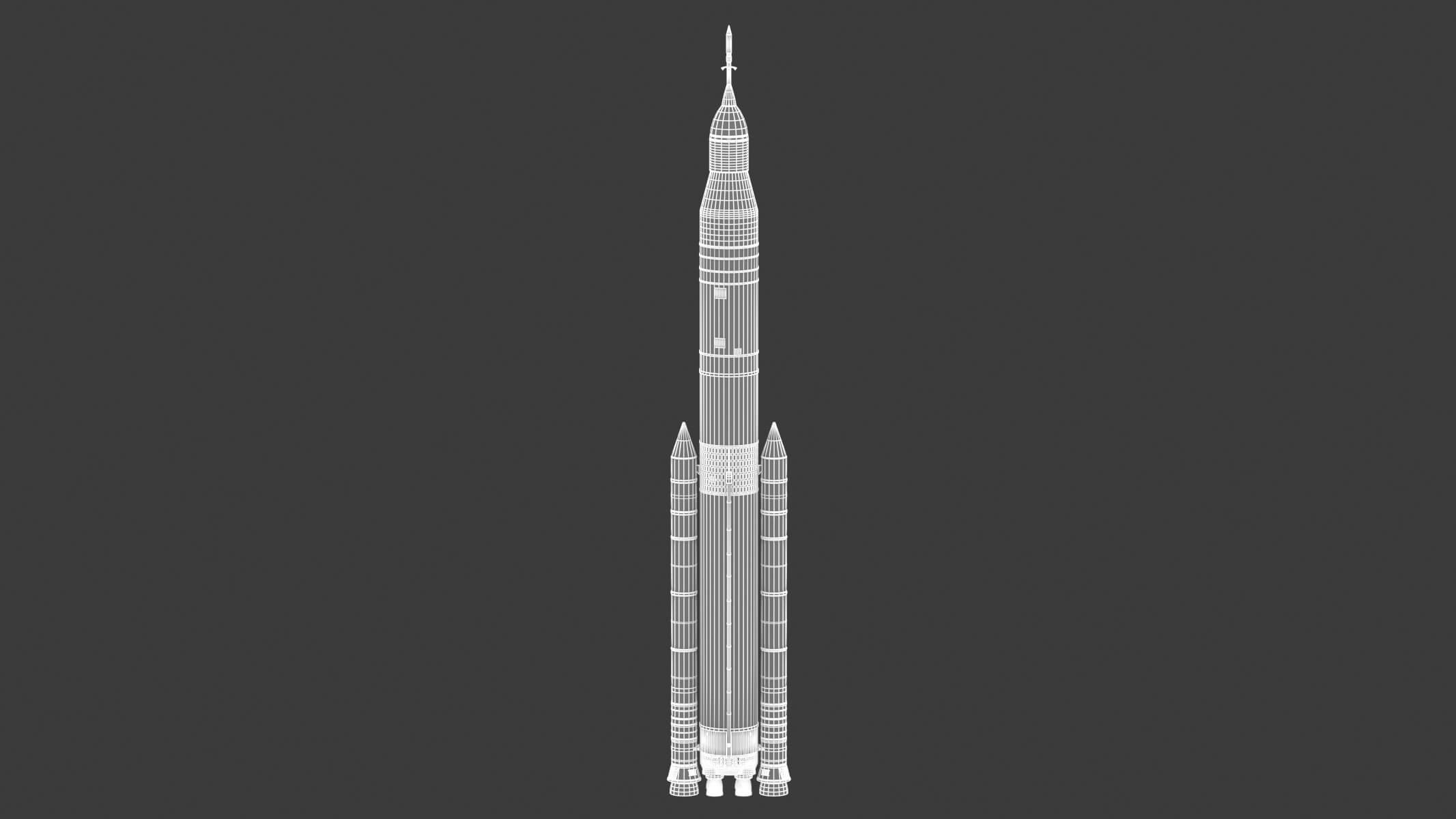 SLS Block 1B Crew Rocket - 3D Model by frezzy