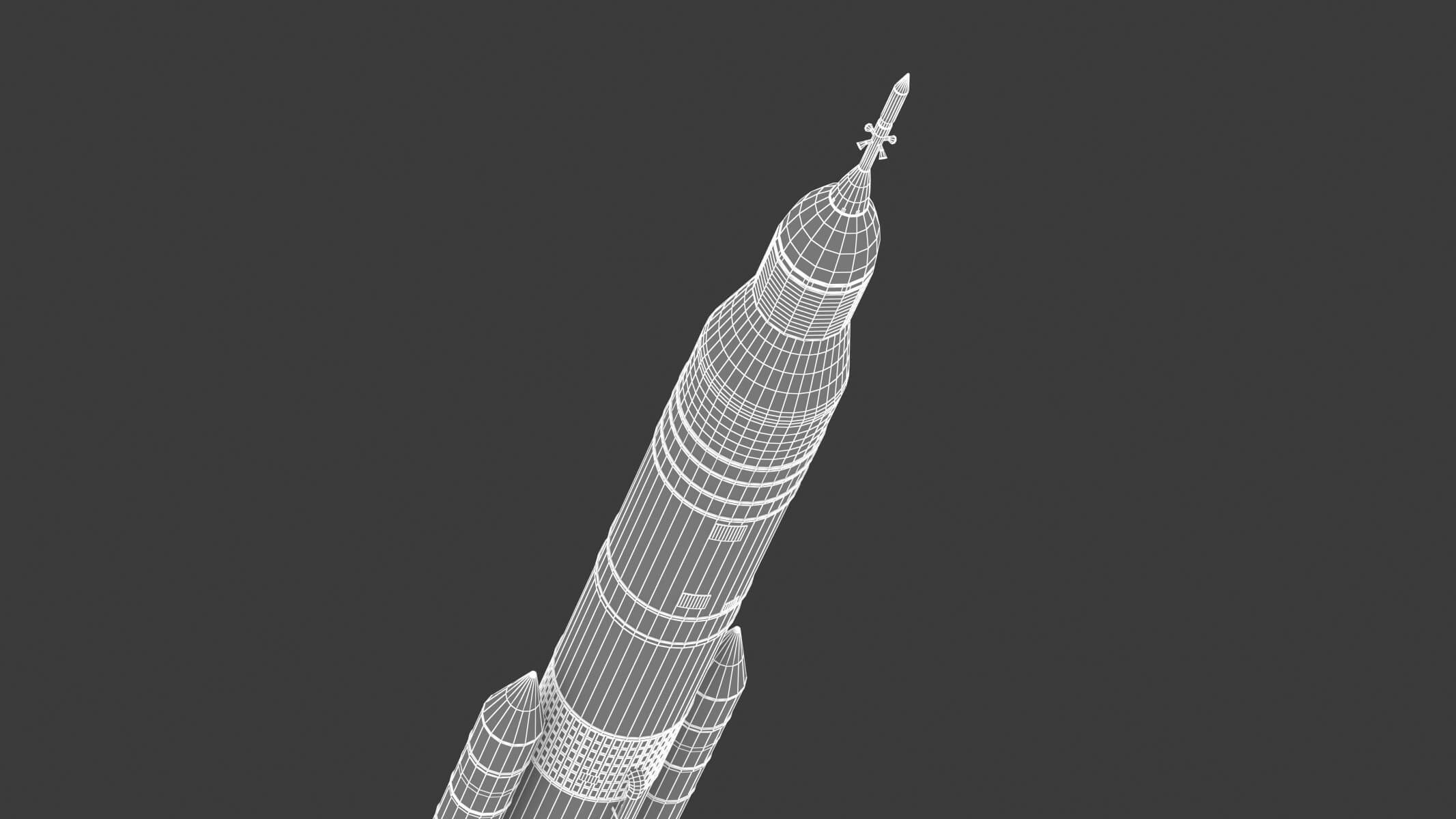 SLS Block 1B Crew Rocket - 3D Model by frezzy