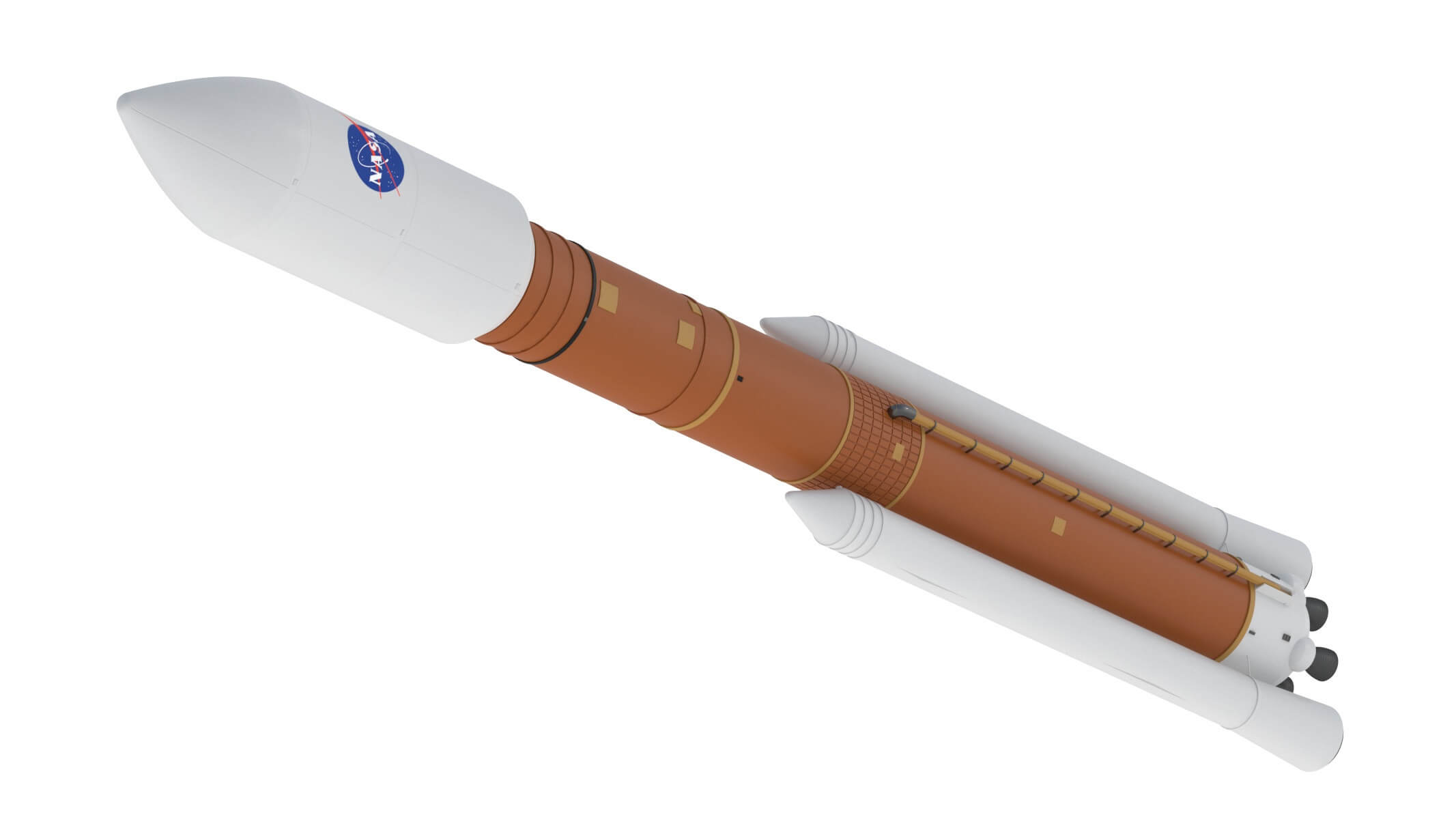 SLS Block 2 Cargo Rocket - 3D Model by frezzy