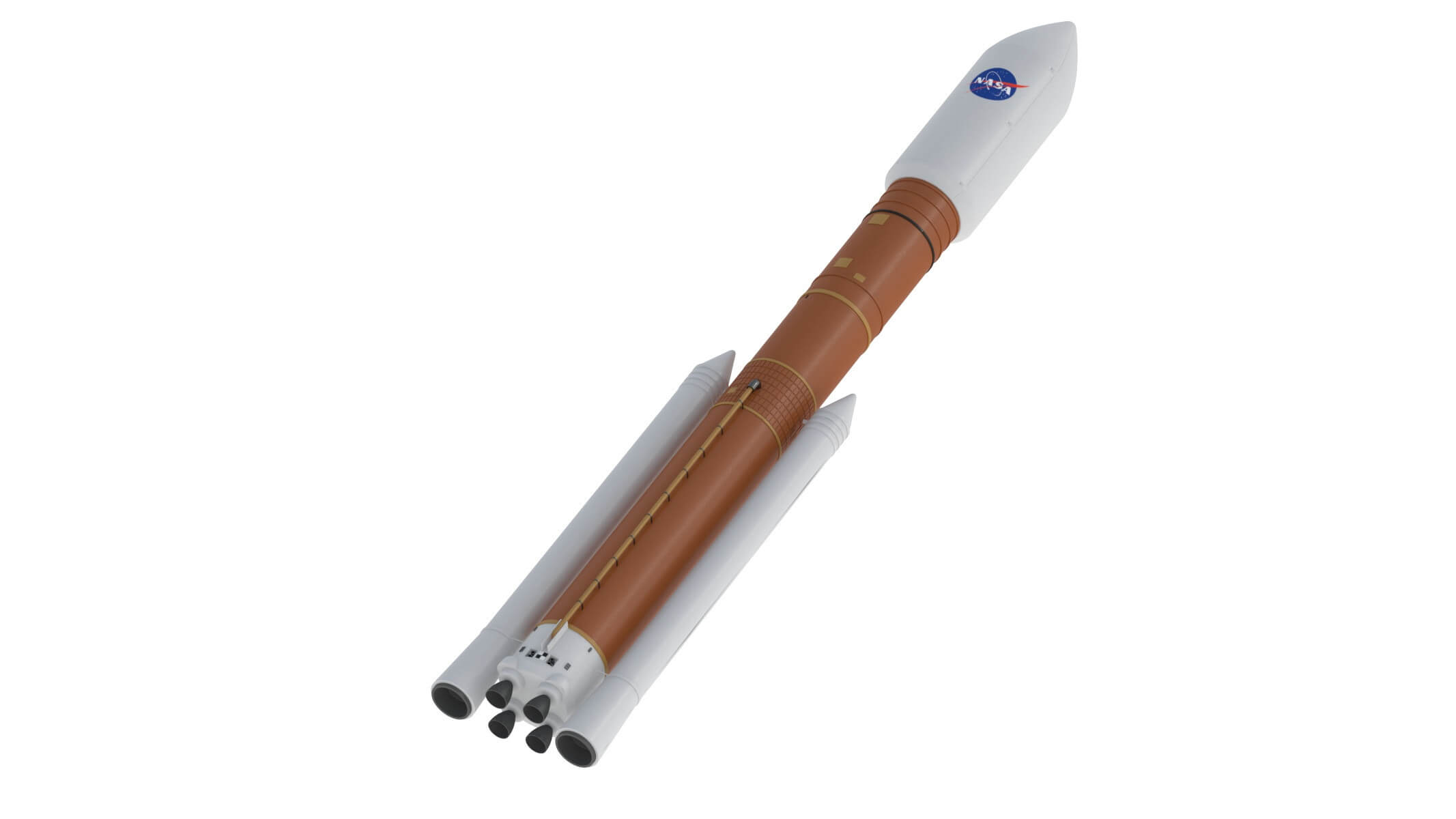 SLS Block 2 Cargo Rocket - 3D Model by frezzy