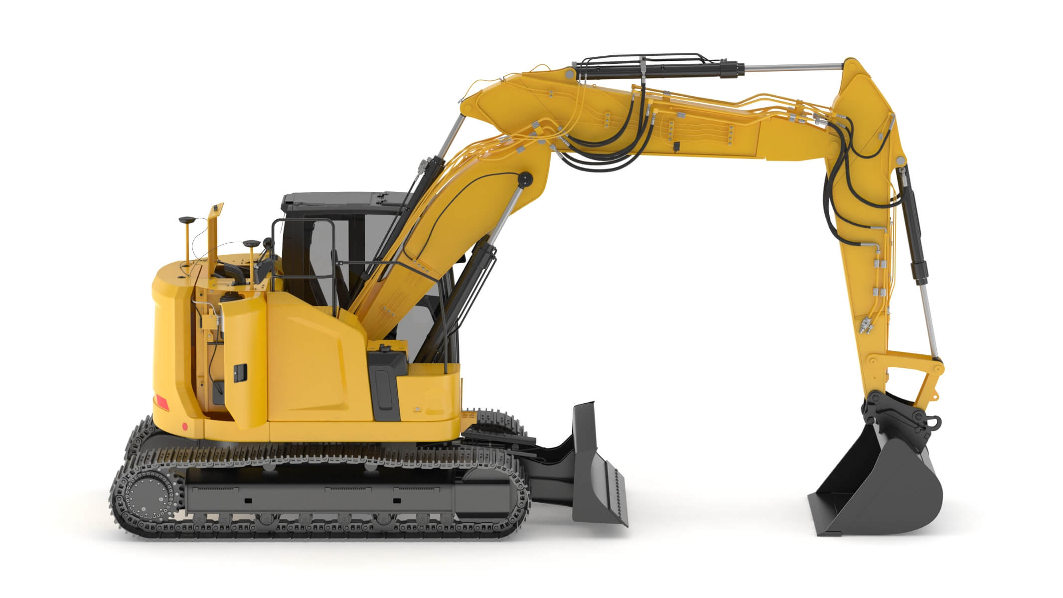 Small Excavator Triple Arm - 3D Model by frezzy
