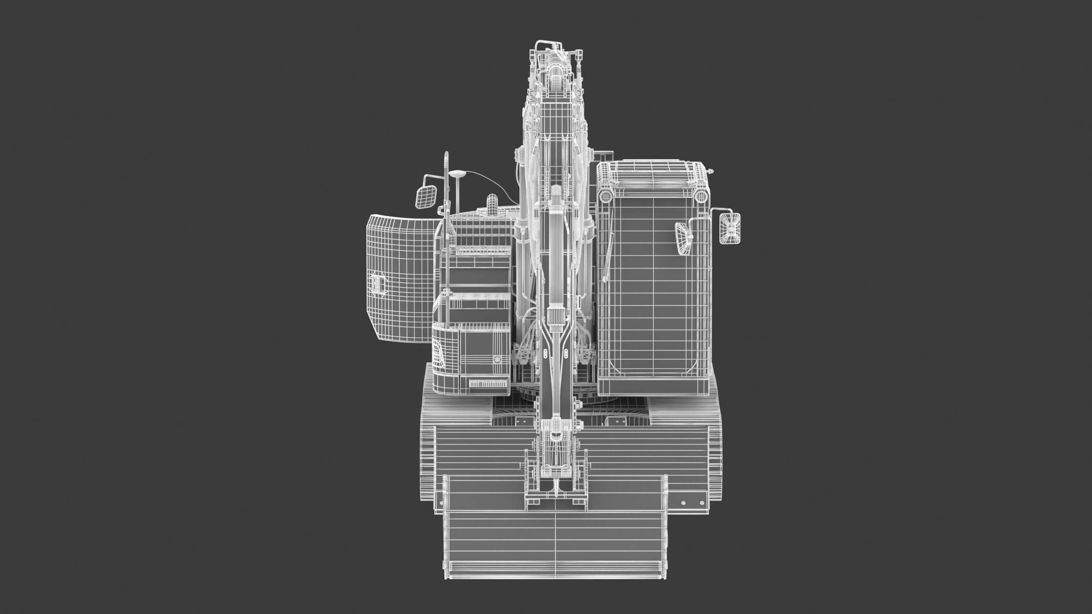 Small Excavator Triple Arm - 3D Model by frezzy