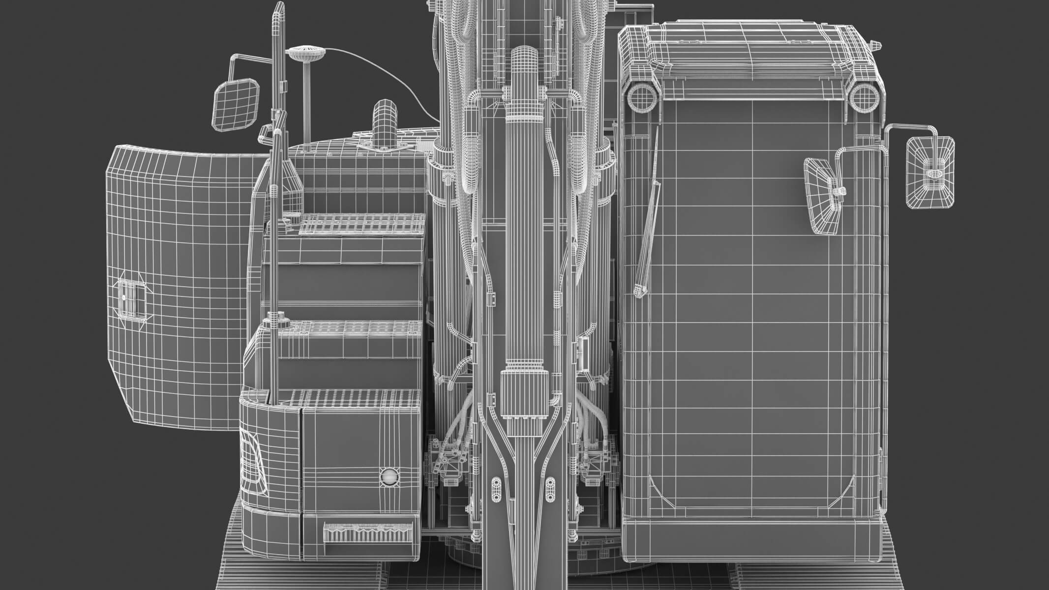 Small Excavator Triple Arm - 3D Model by frezzy