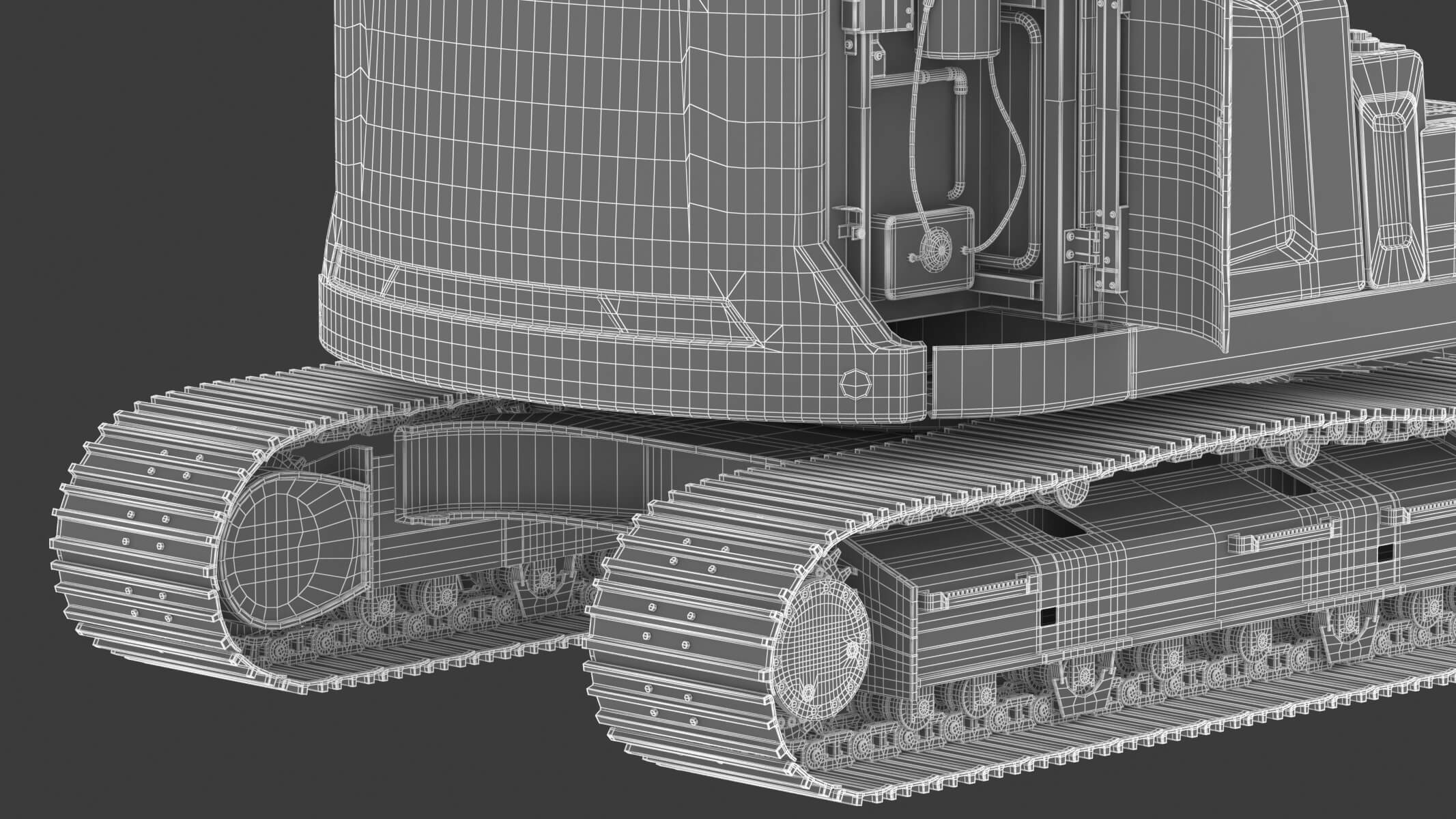 Small Excavator Triple Arm - 3D Model by frezzy