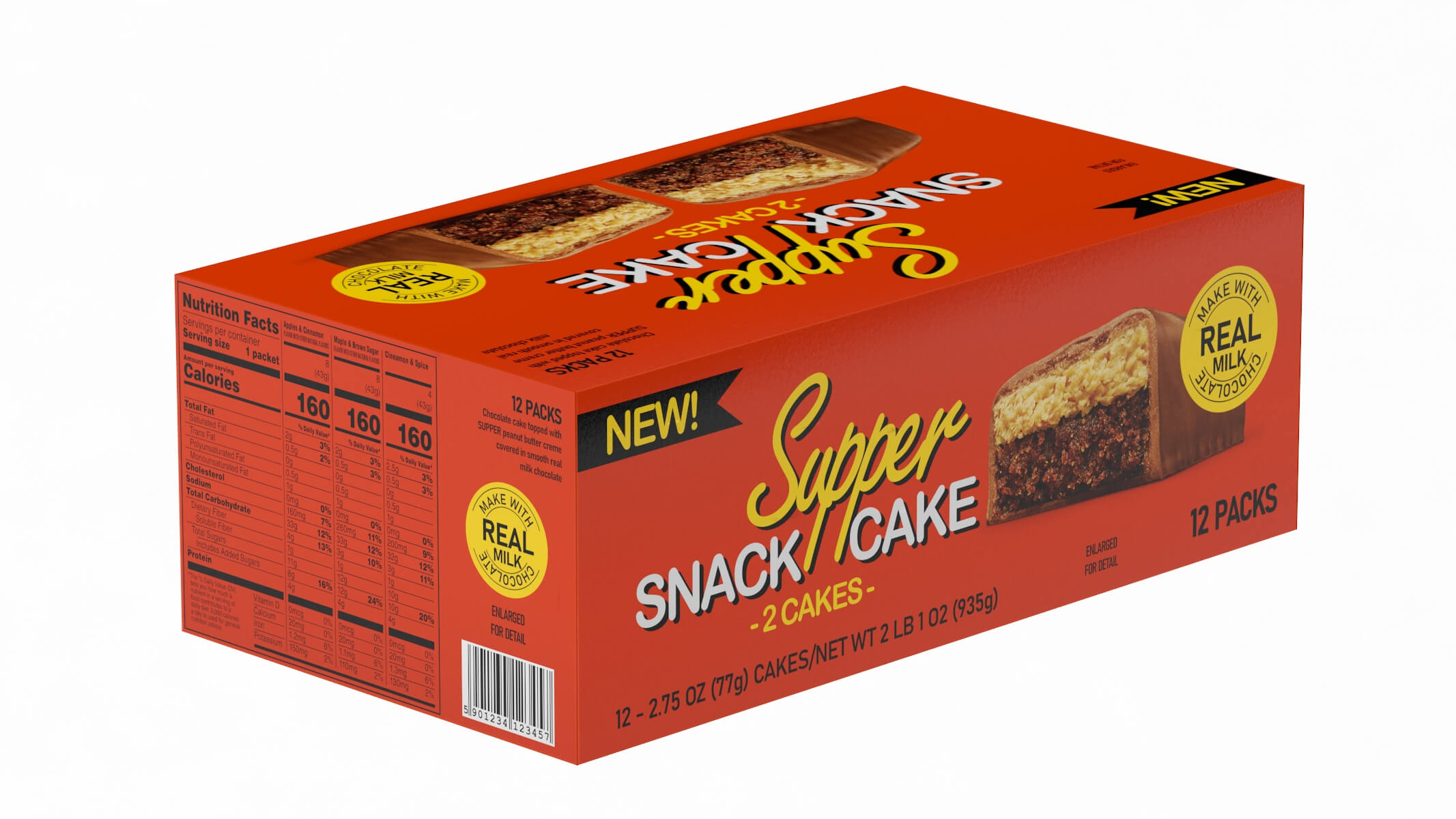 Snack Cakes Low Poly - 3D Model by frezzy