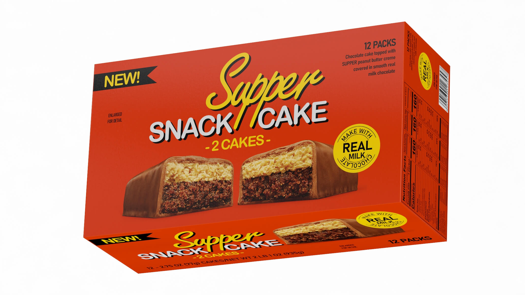 Snack Cakes Low Poly - 3D Model by frezzy