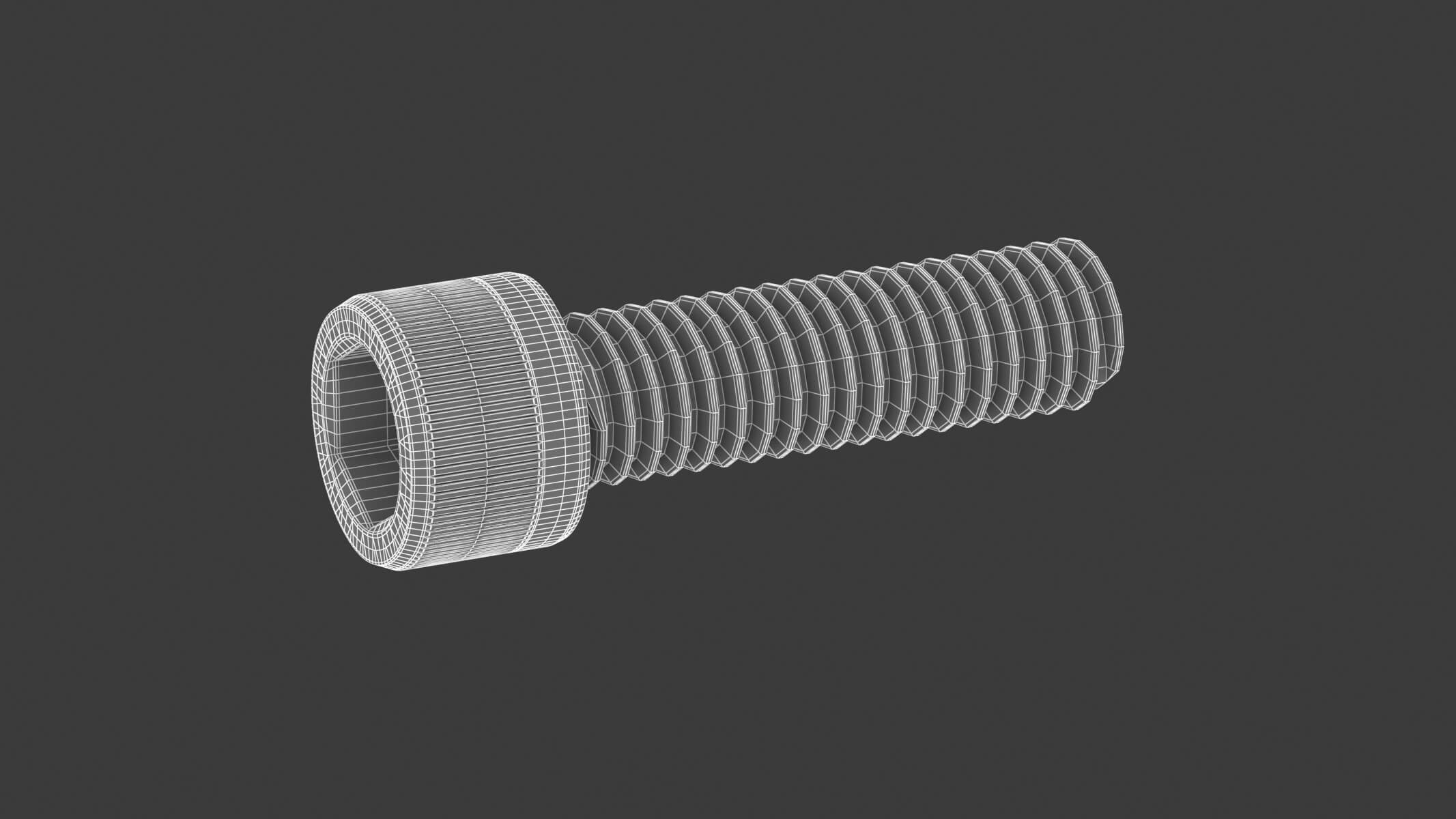 Socket Screw - 3D Model by frezzy