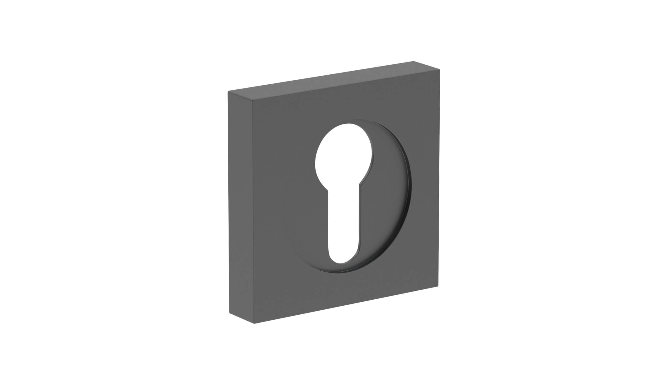 Square Matt Black Hole Cover - 3D Model by frezzy