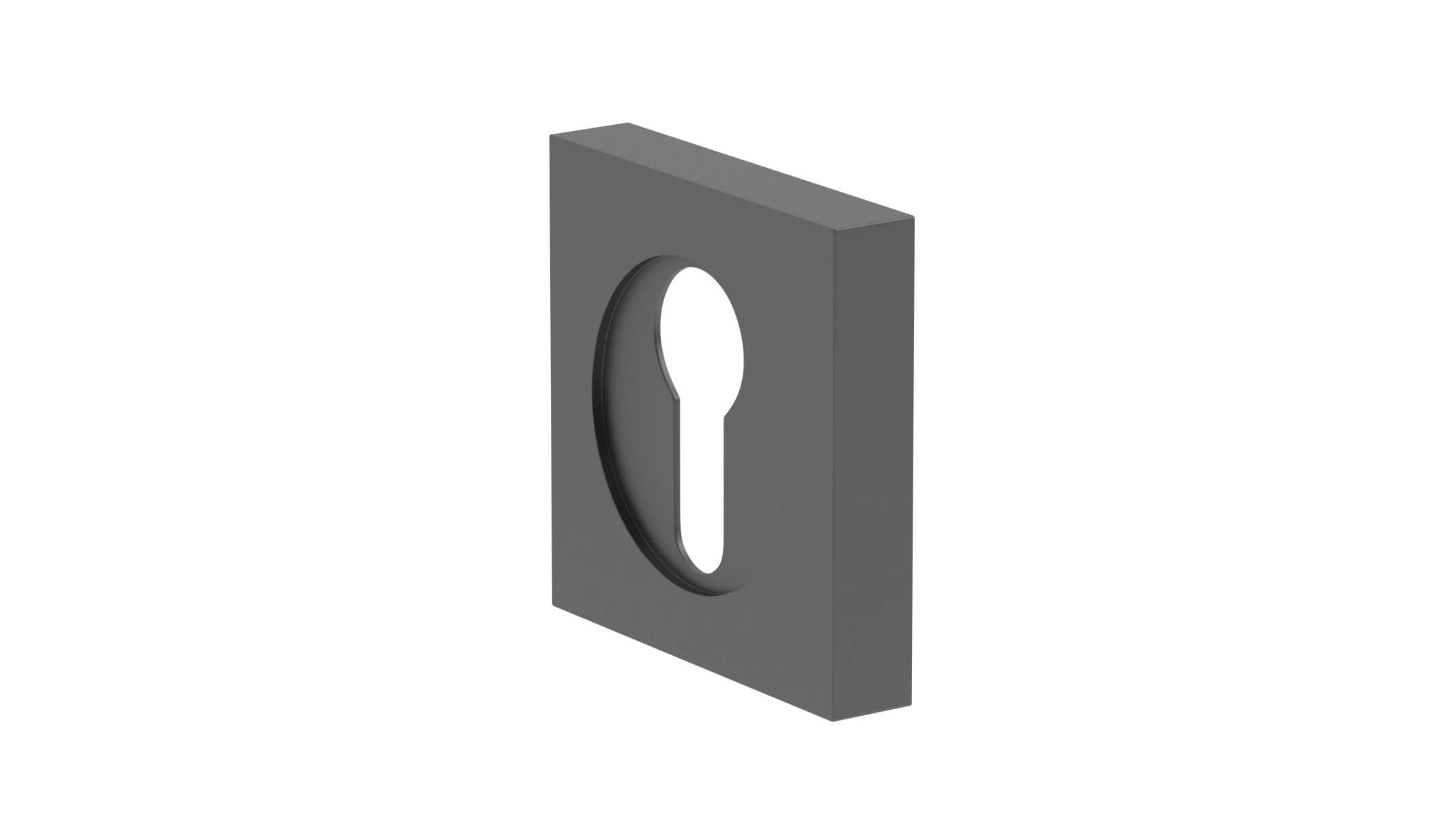 Square Matt Black Hole Cover - 3D Model by frezzy