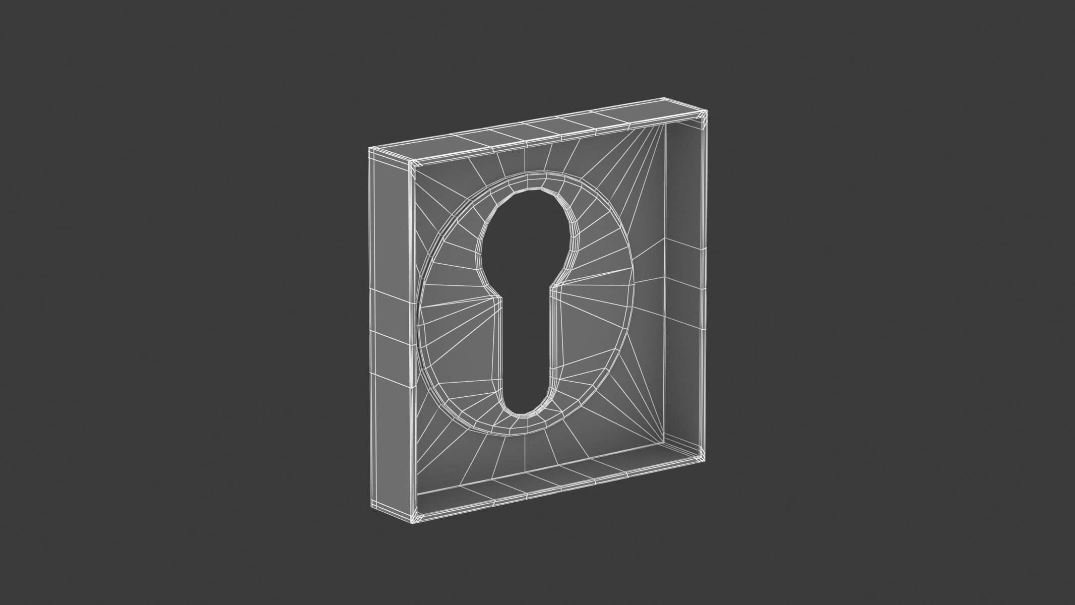 Square Matt Black Hole Cover - 3D Model by frezzy