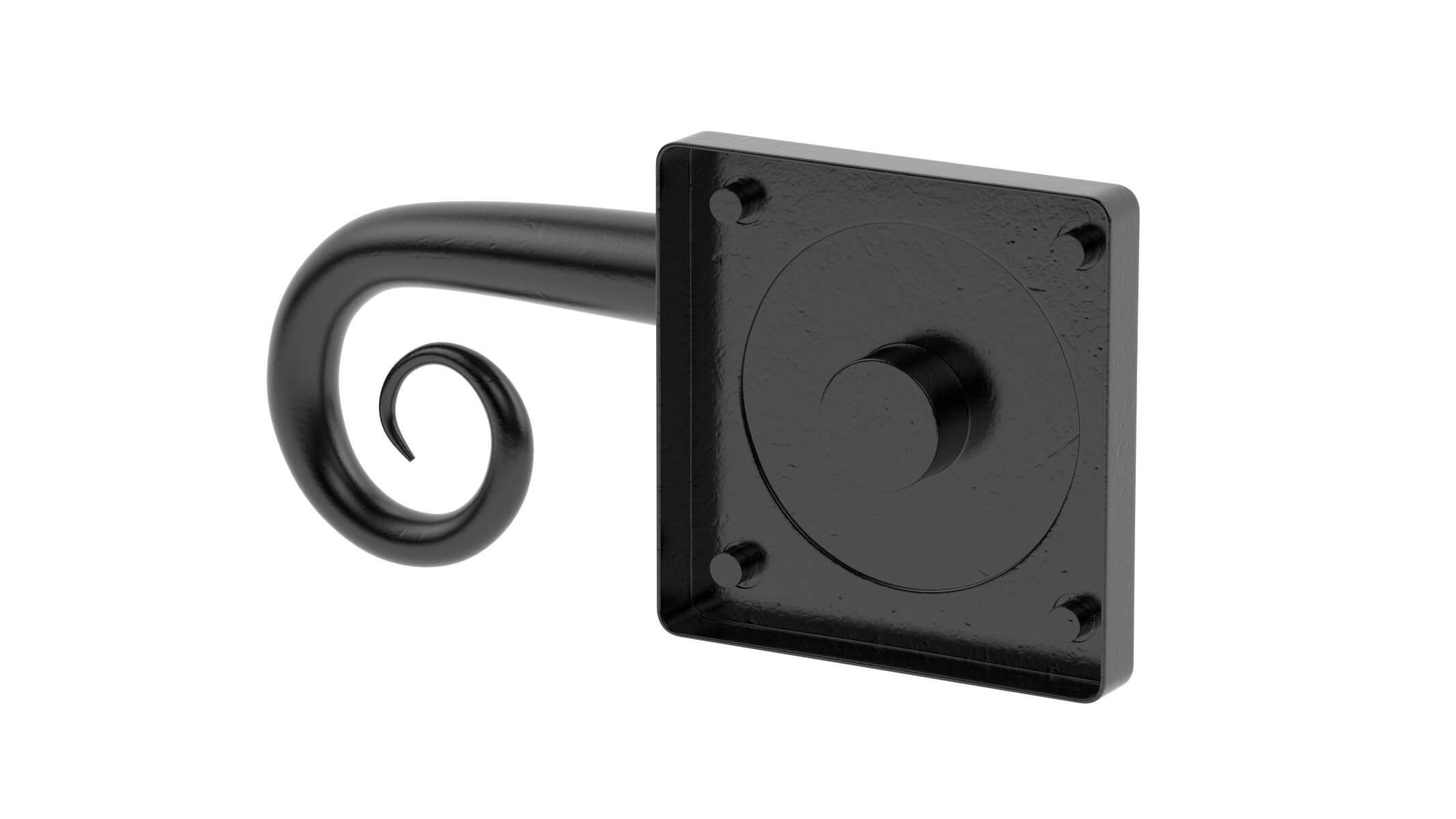 Square Stonebridge Curl Door Handle - 3D Model by frezzy