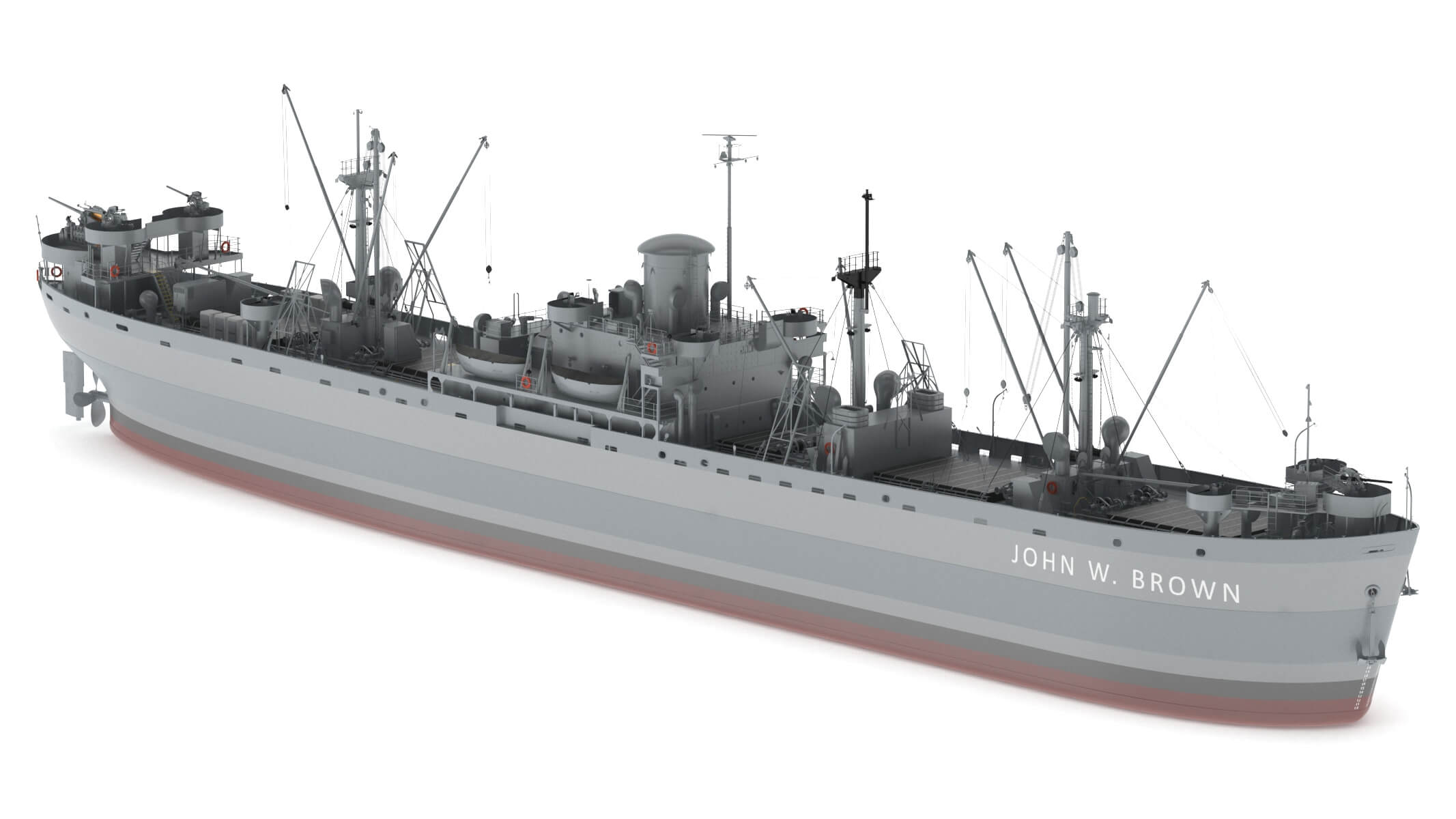 SS John W. Brown - 3D Model by frezzy