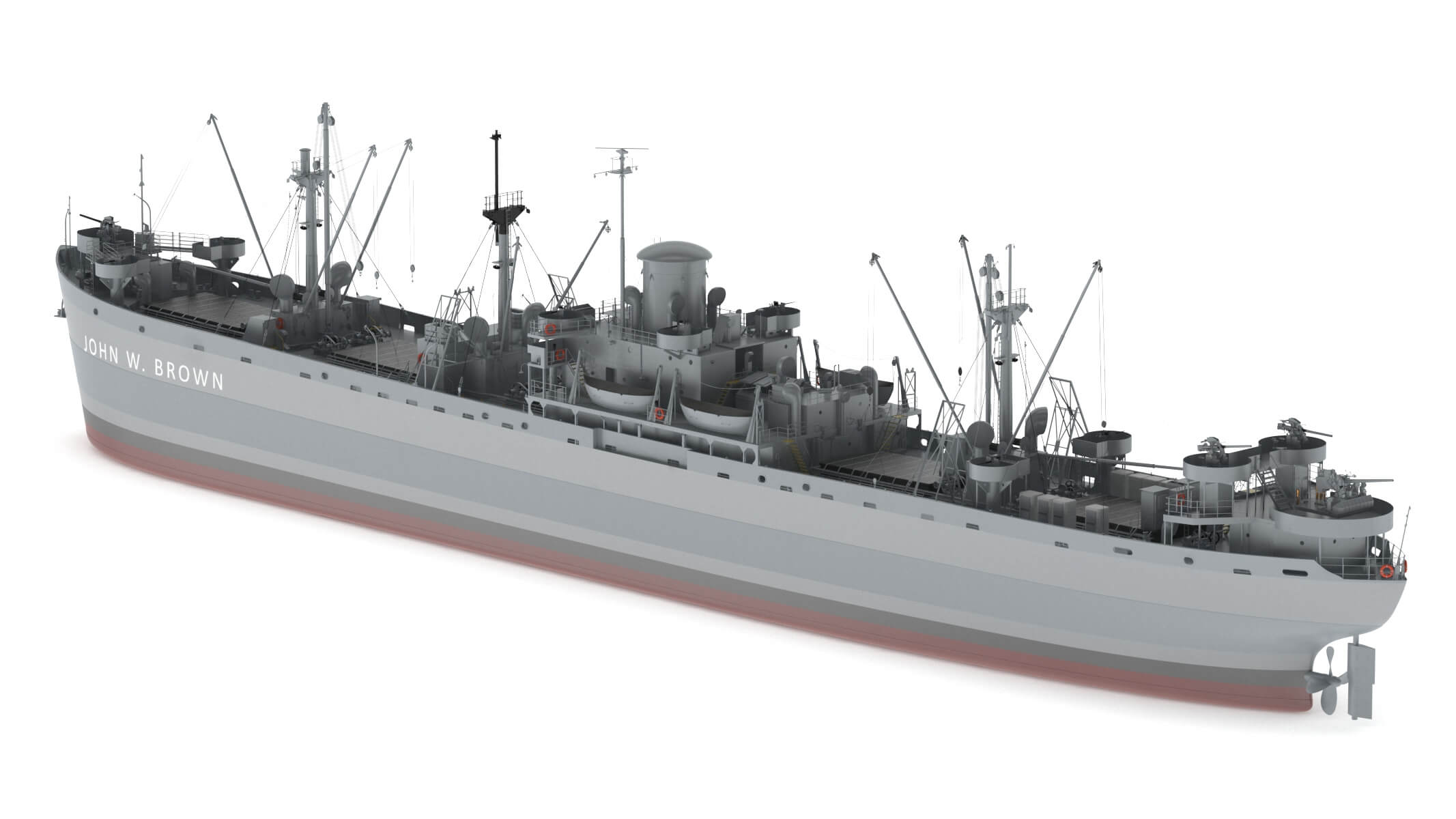 SS John W. Brown - 3D Model by frezzy