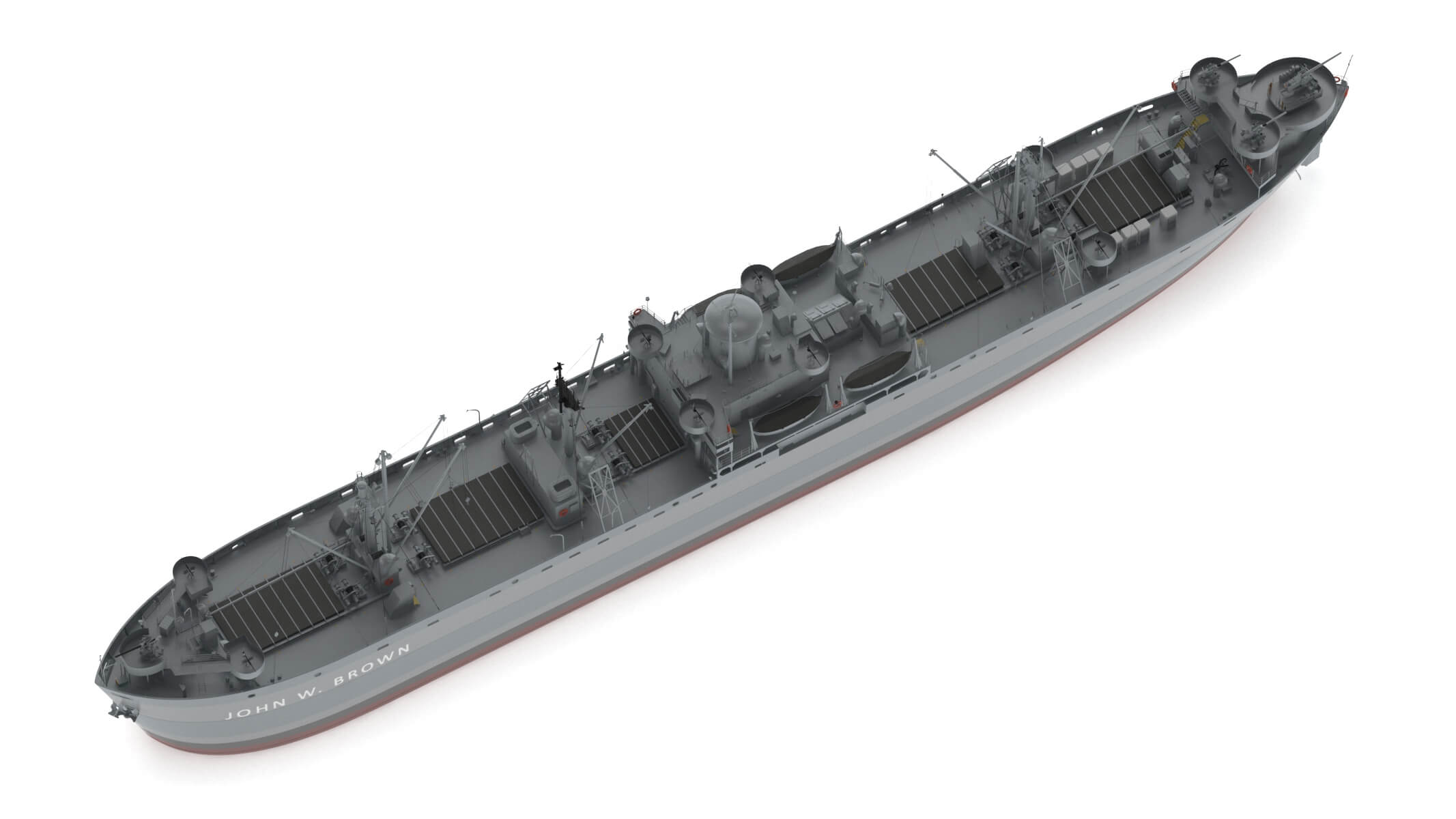 SS John W. Brown - 3D Model by frezzy