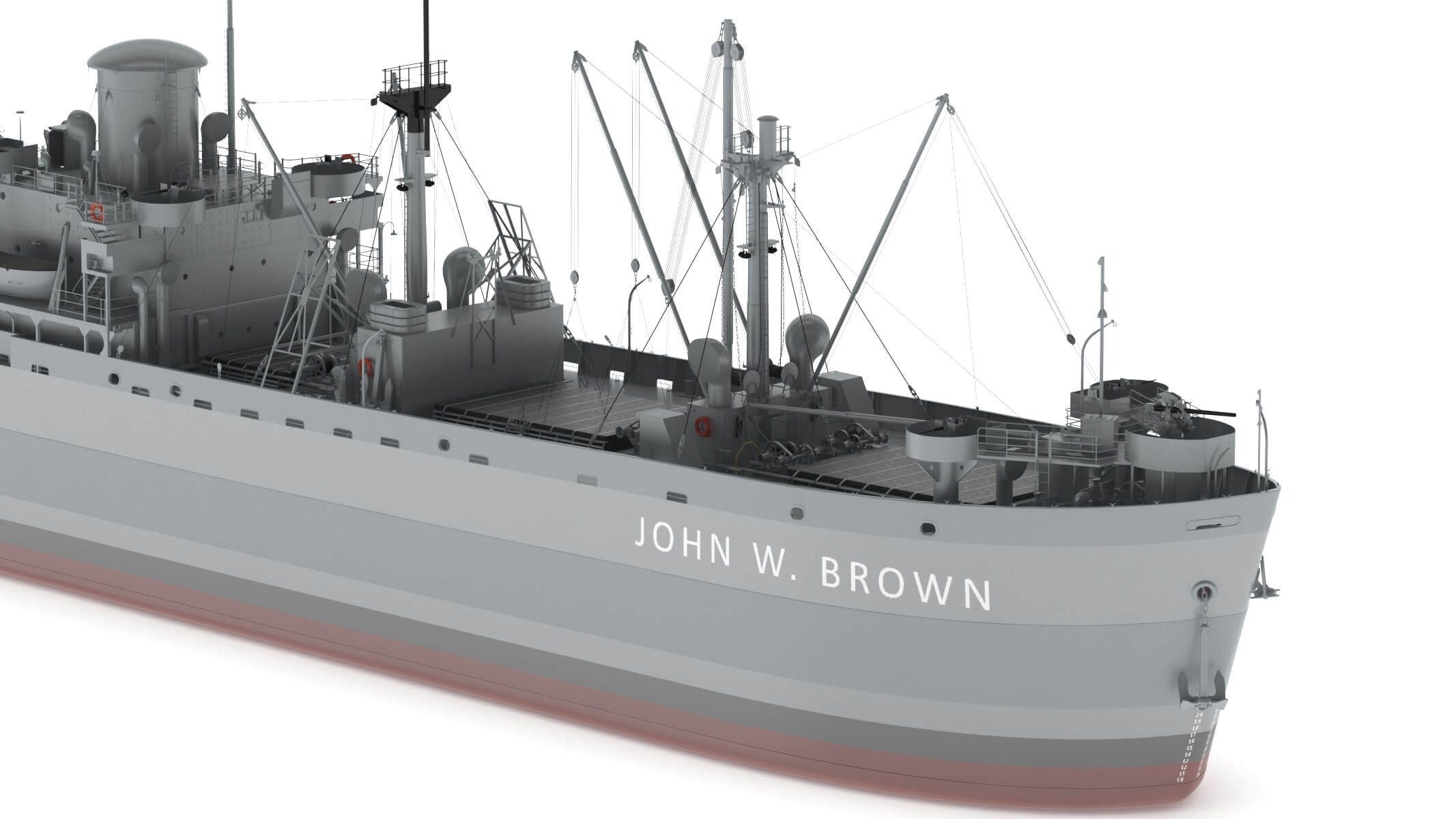 SS John W. Brown - 3D Model by frezzy