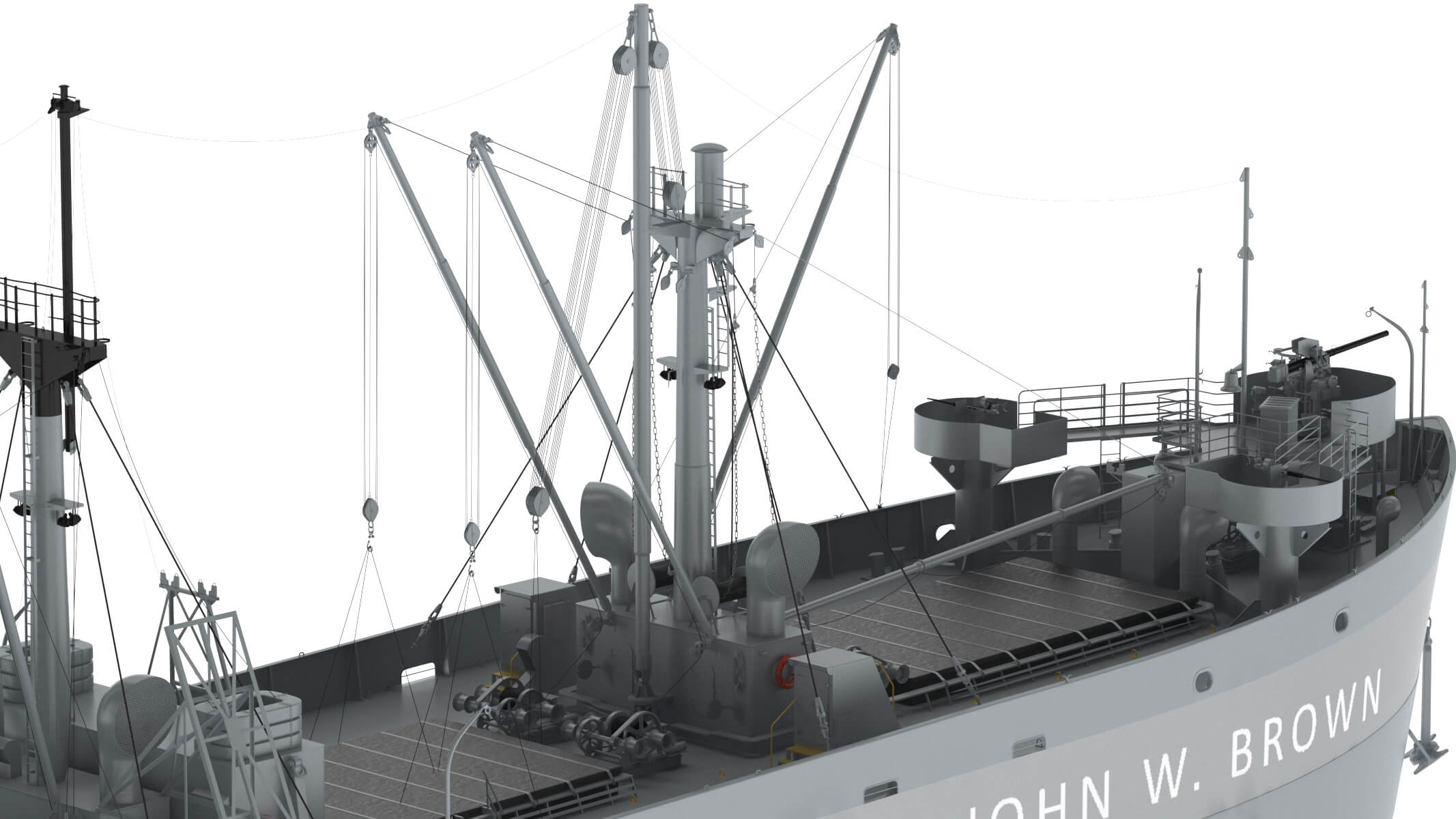 SS John W. Brown - 3D Model by frezzy
