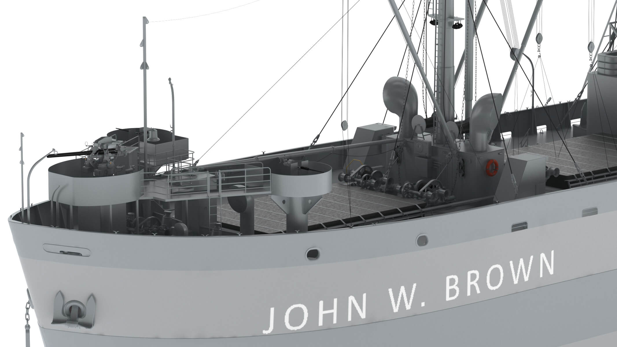 SS John W. Brown - 3D Model by frezzy