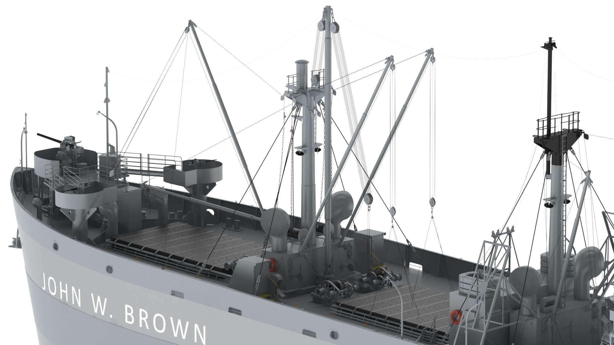 SS John W. Brown - 3D Model by frezzy