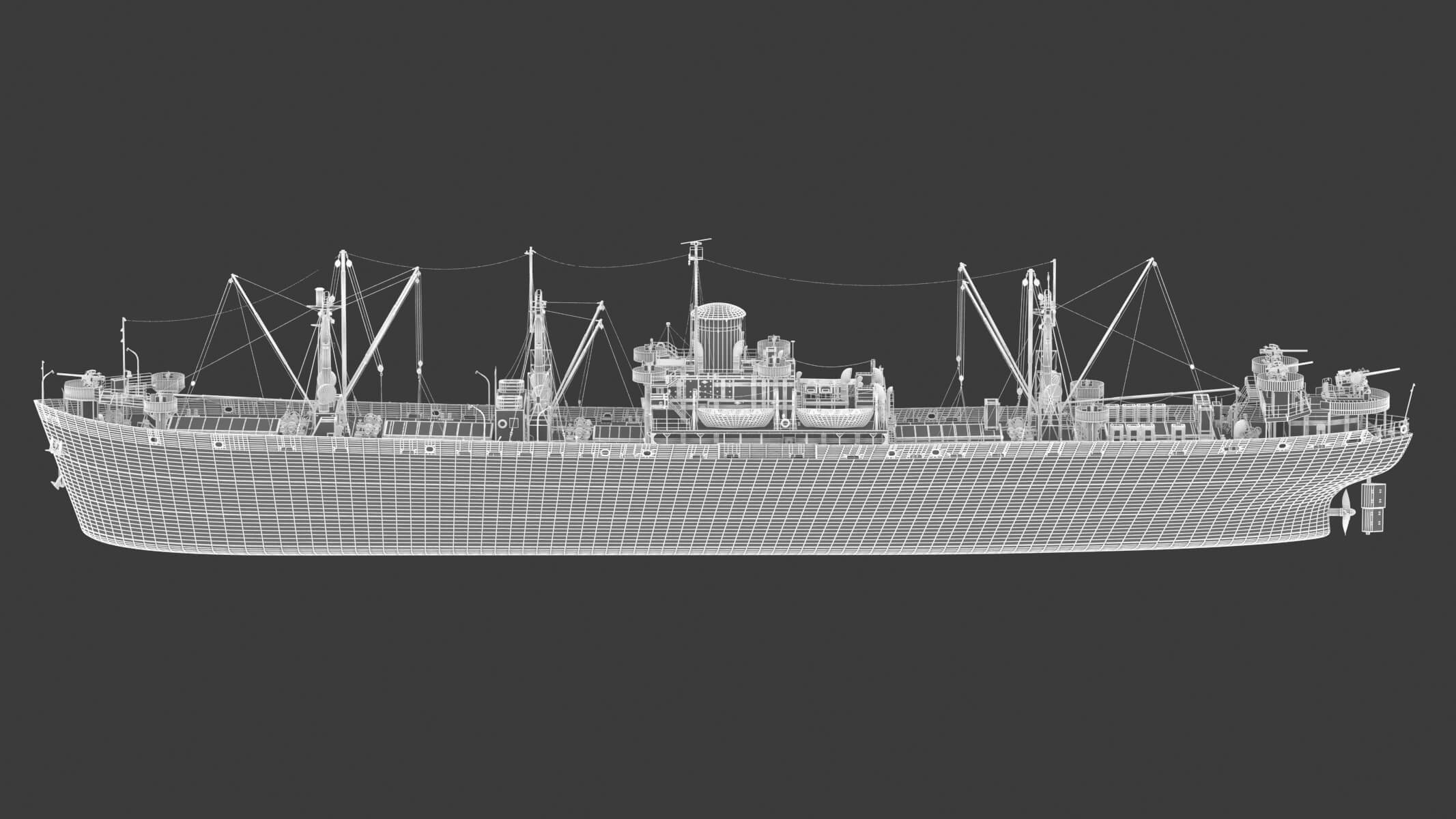 SS John W. Brown - 3D Model by frezzy