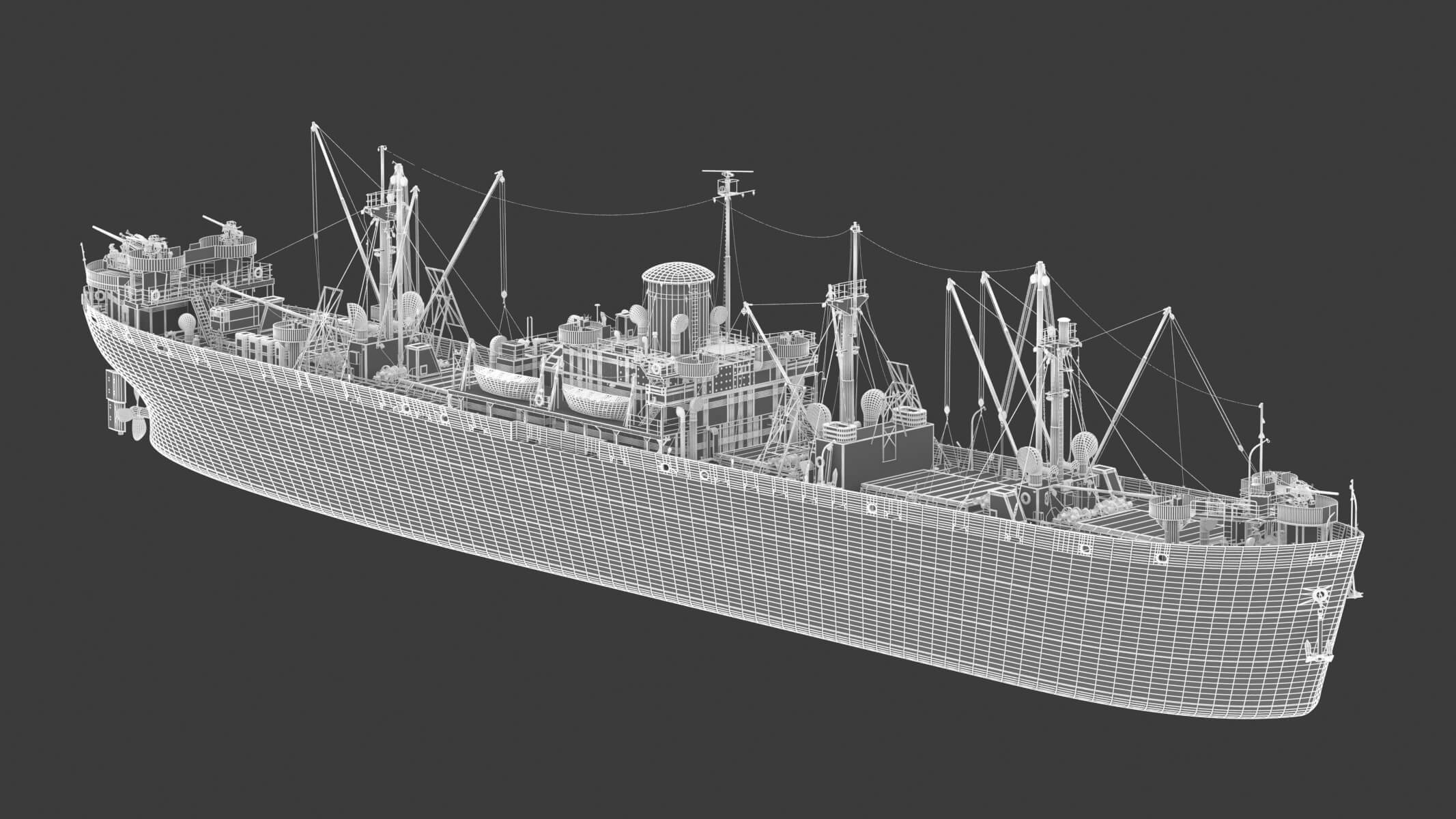 SS John W. Brown - 3D Model by frezzy