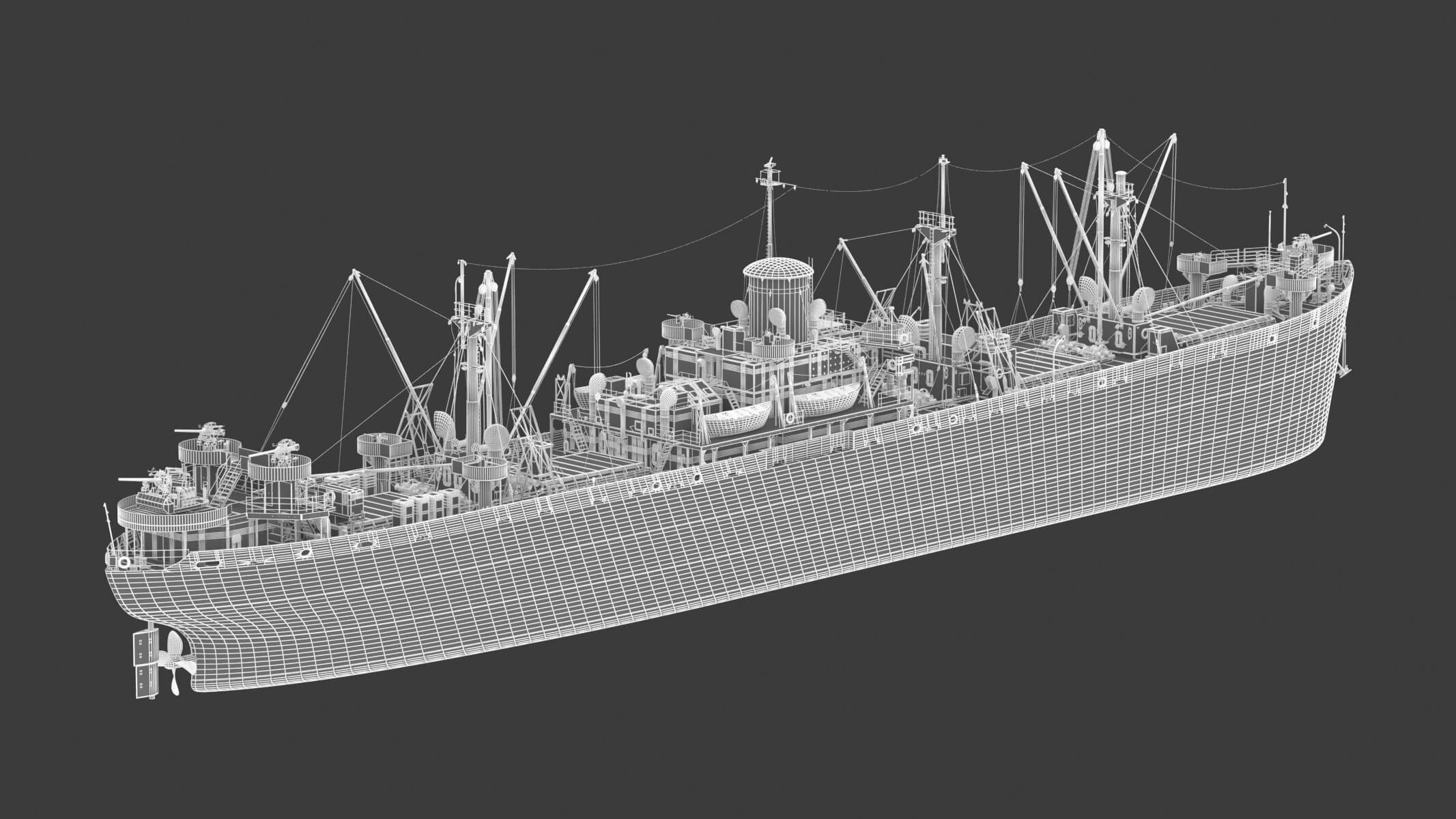 SS John W. Brown - 3D Model by frezzy