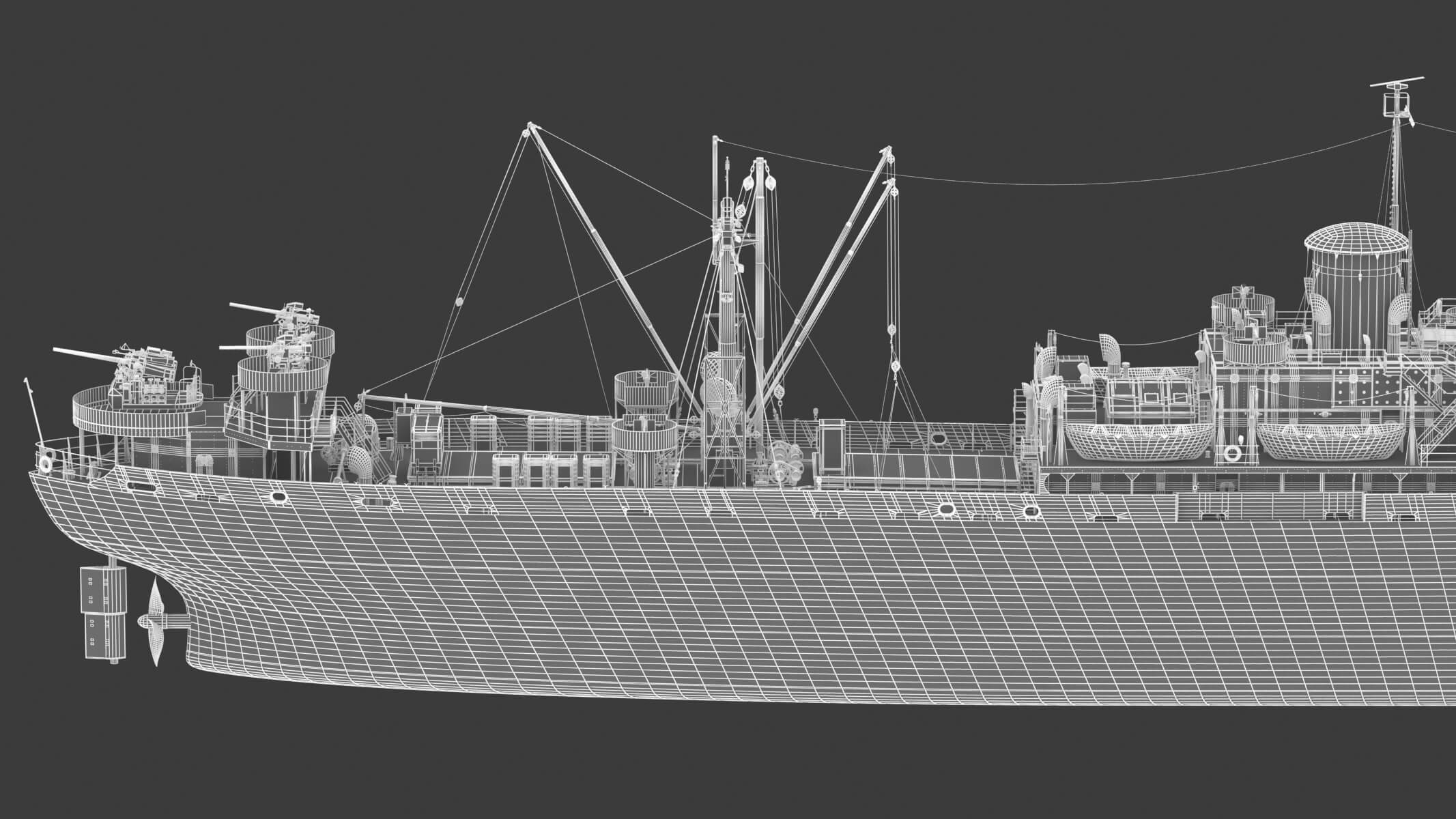 SS John W. Brown - 3D Model by frezzy
