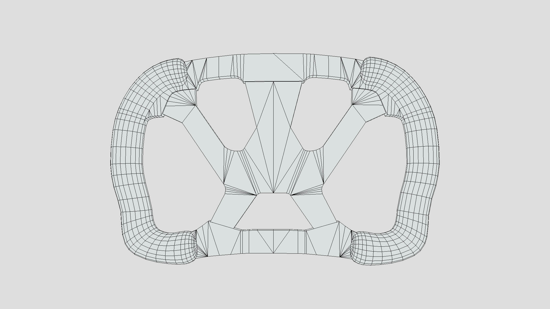 Steering Wheel F1 Low Poly - 3D Model by frezzy