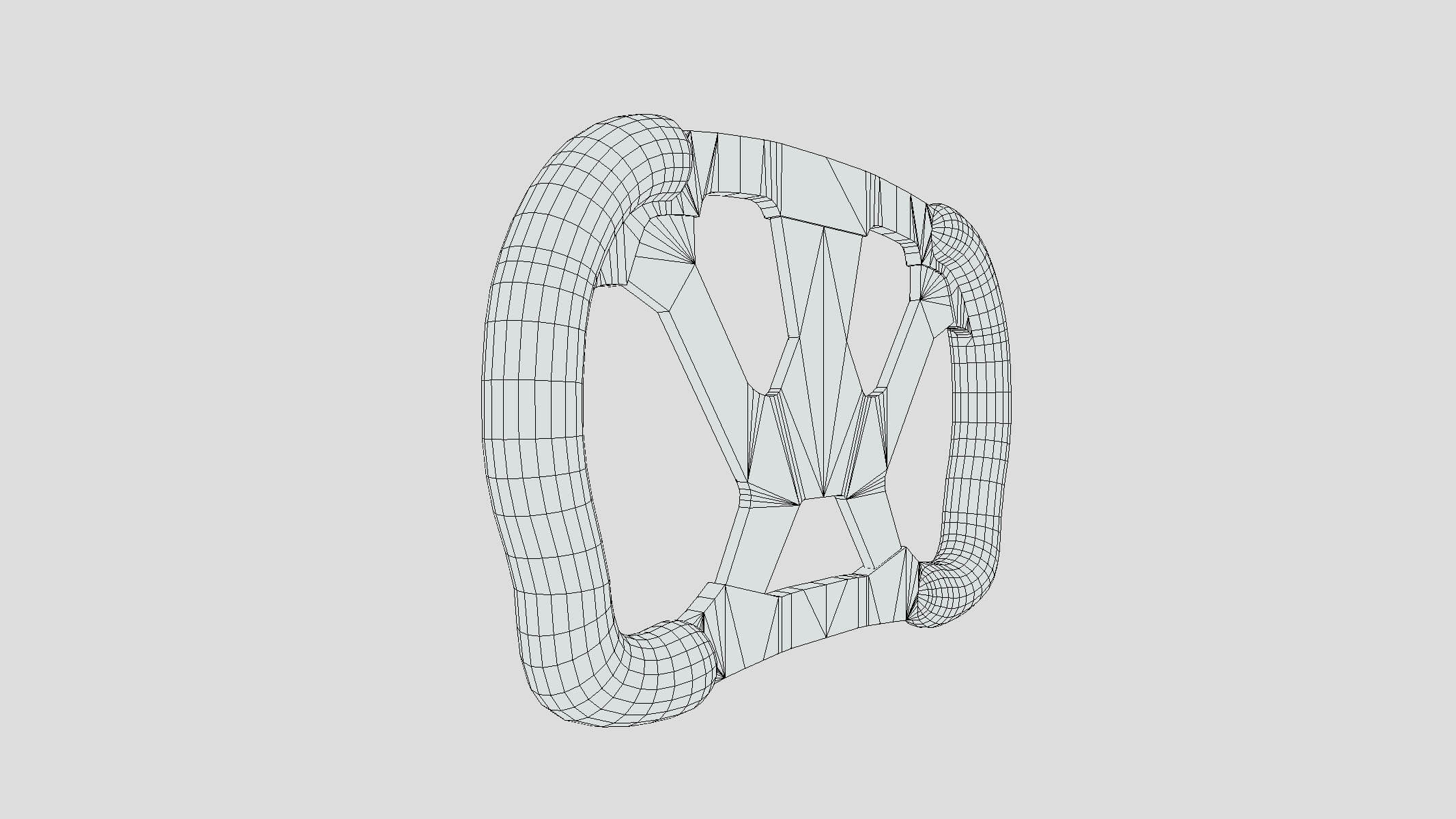 Steering Wheel F1 Low Poly - 3D Model by frezzy