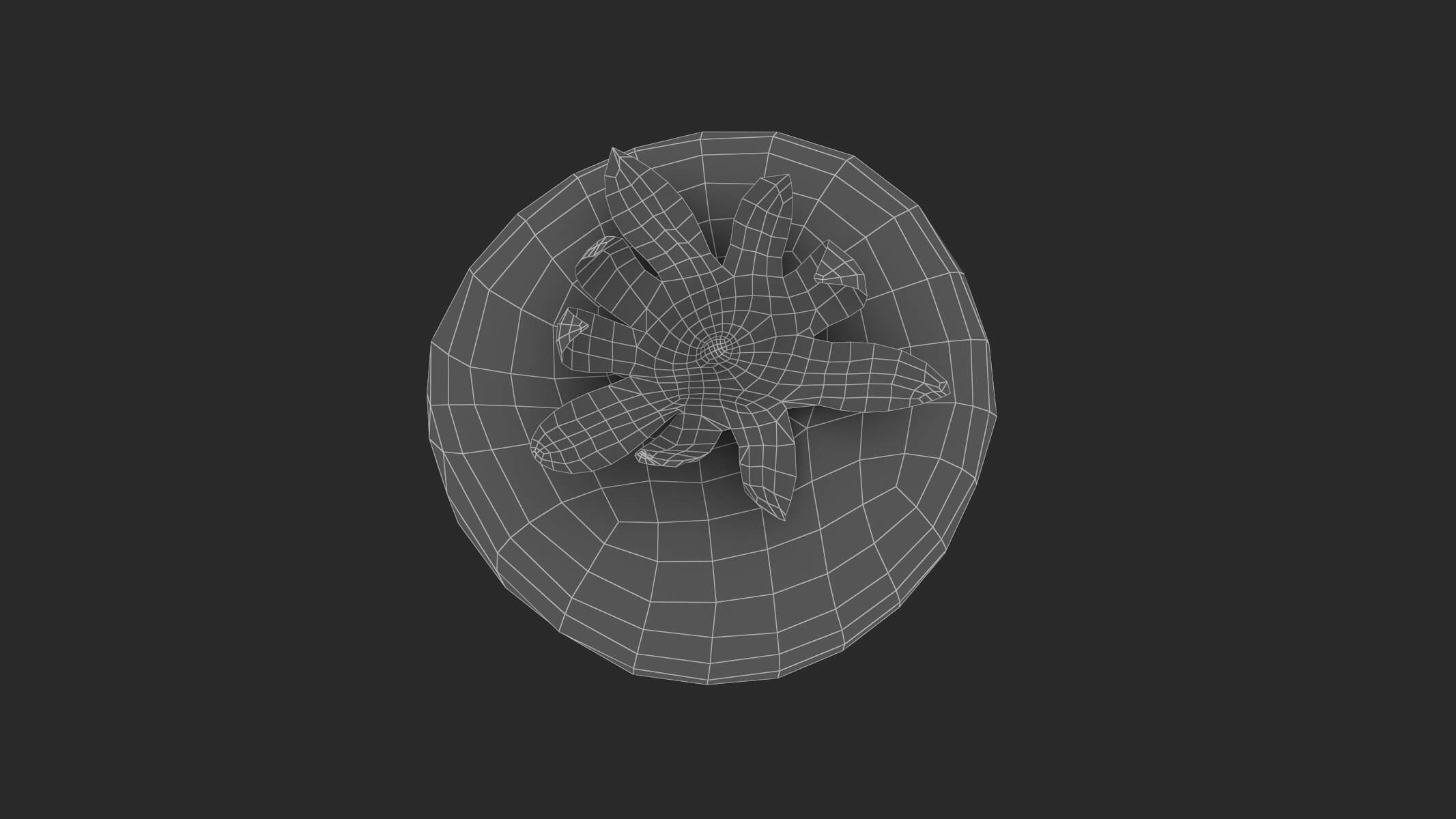 Strawberry Low Poly - 3D Model by frezzy