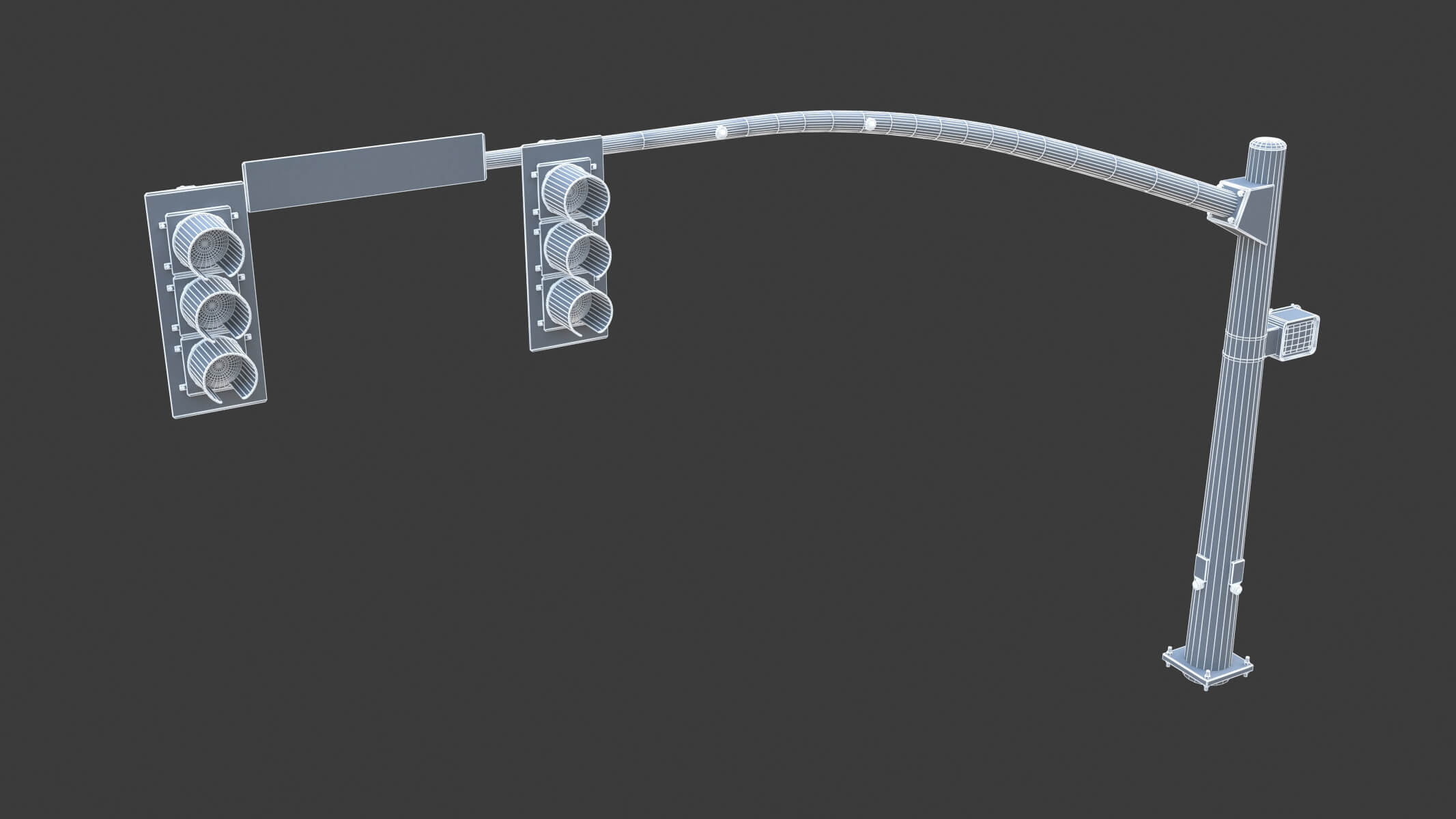 Street Light With Traffic 03 - 3D Model by frezzy