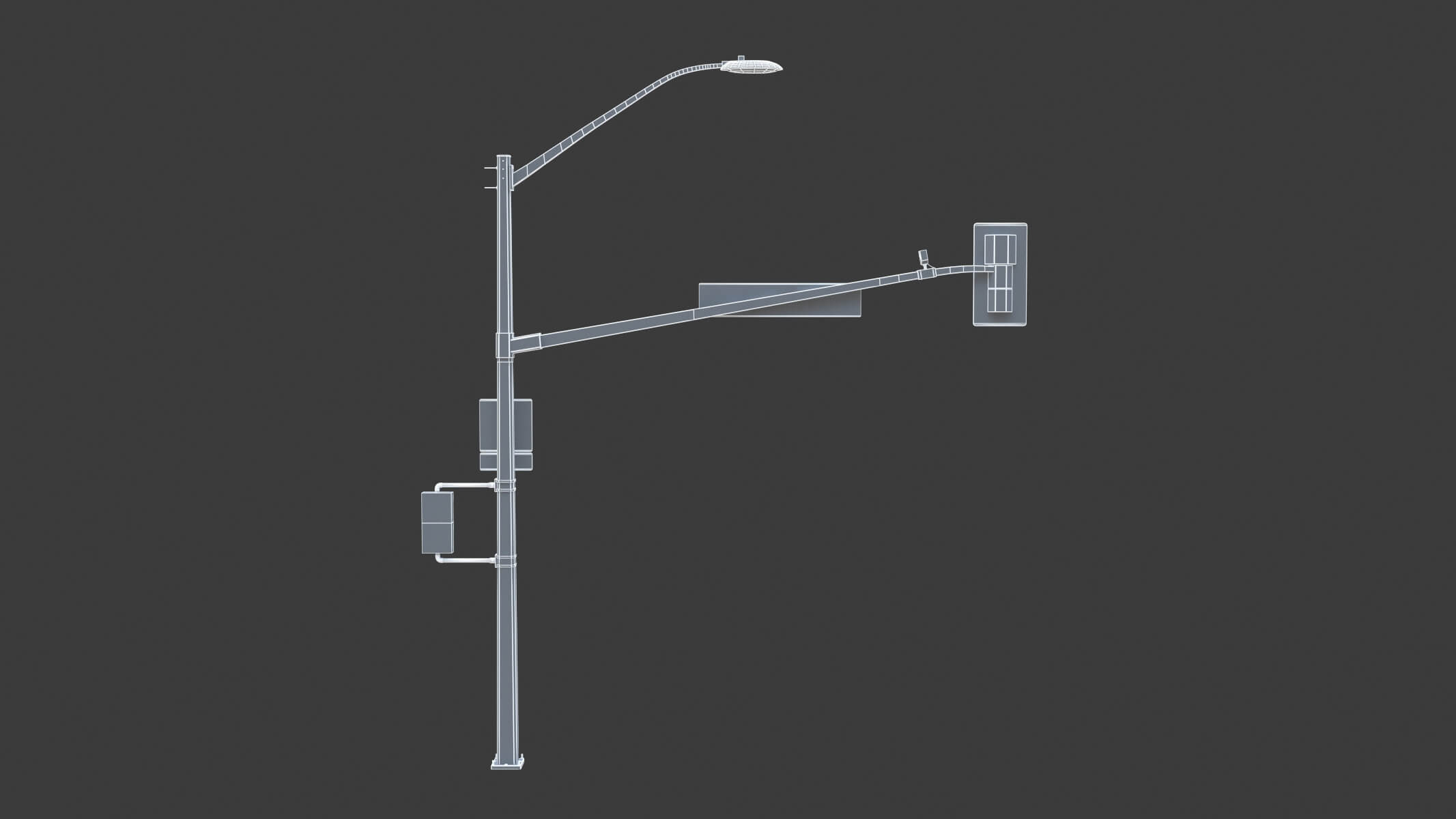 Street Light With Traffic 04 - 3D Model by frezzy