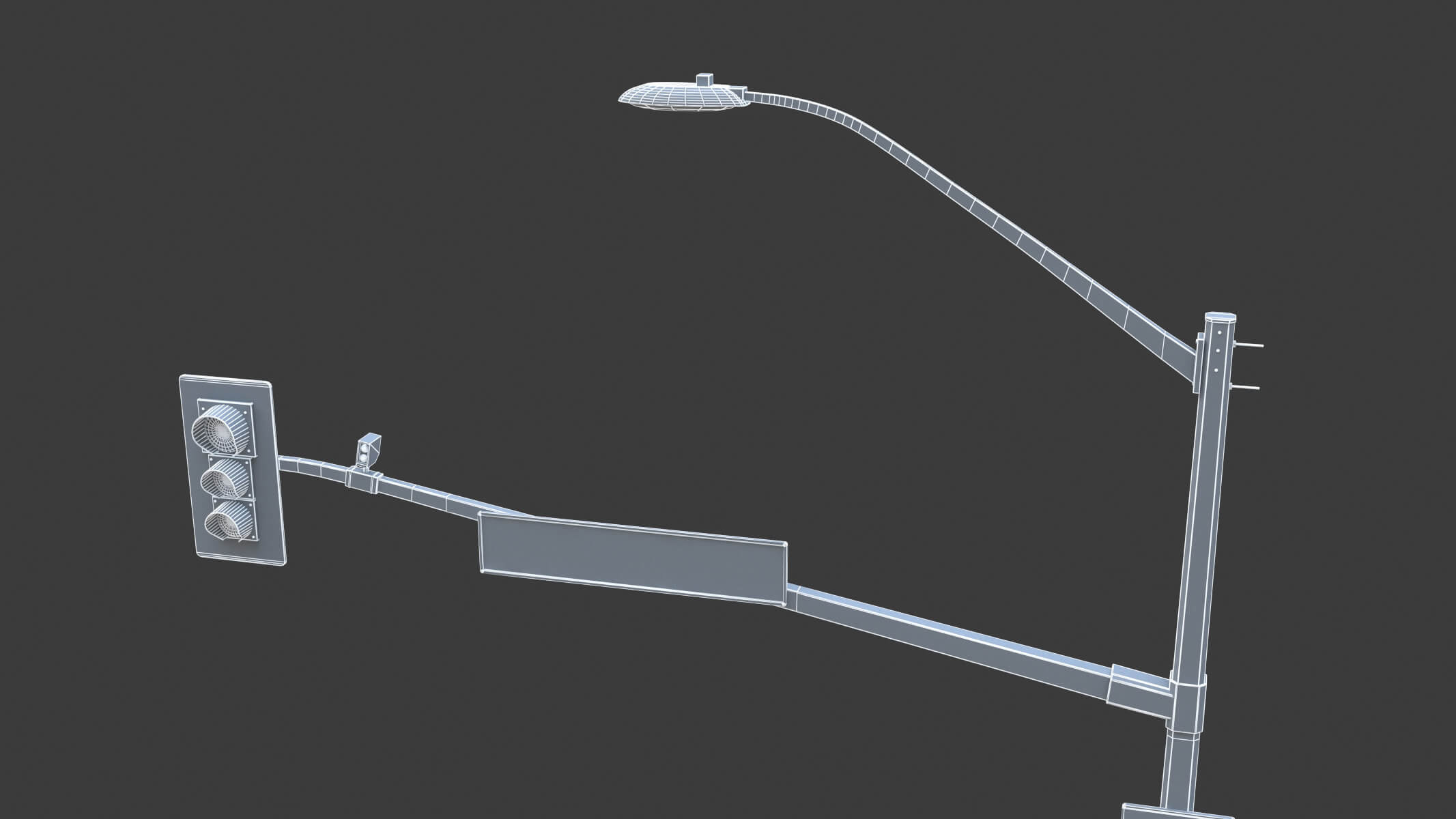 Street Light With Traffic 04 - 3D Model by frezzy
