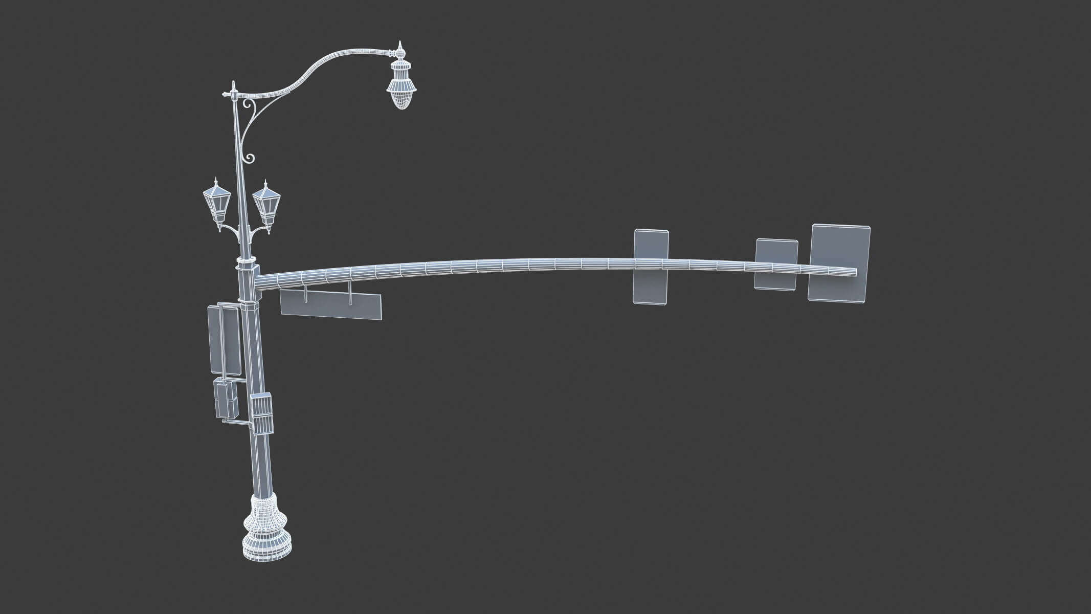 Street Light With Traffic 05 - 3D Model by frezzy