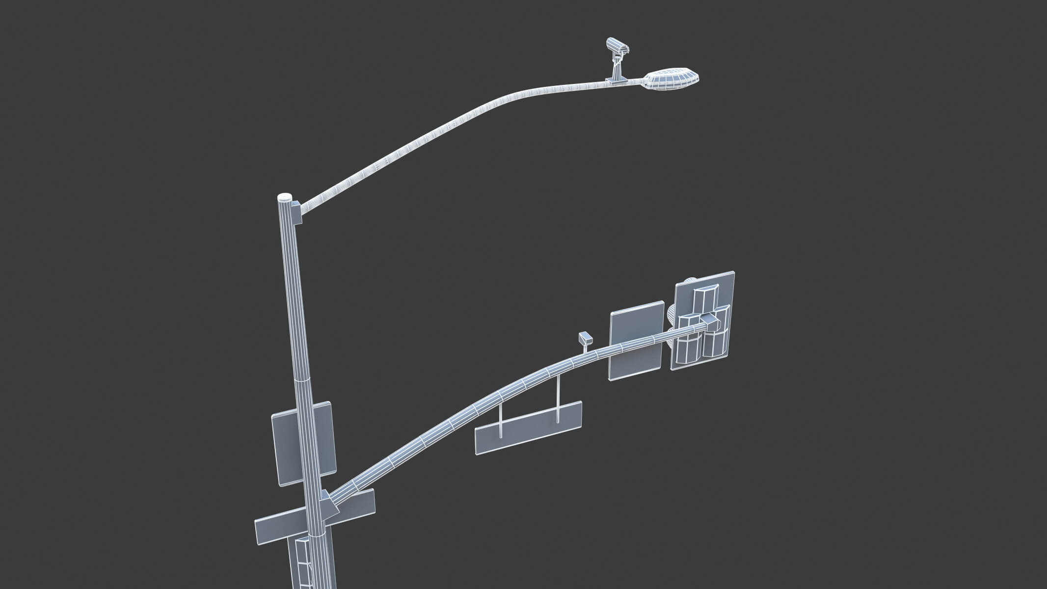 Street Light With Traffic 09 - 3D Model by frezzy